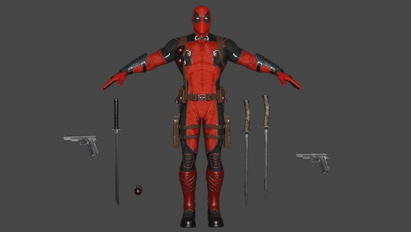 modelo 3d Dead pool - TurboSquid 2262055