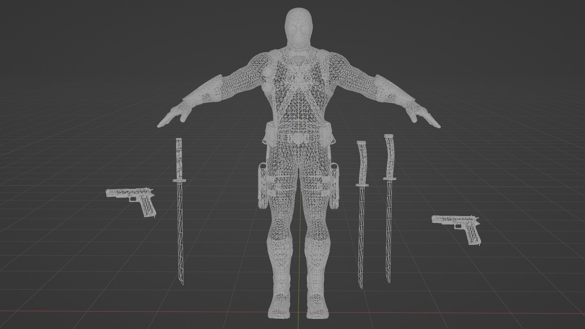 Deadpool 3D Model - TurboSquid 2262055