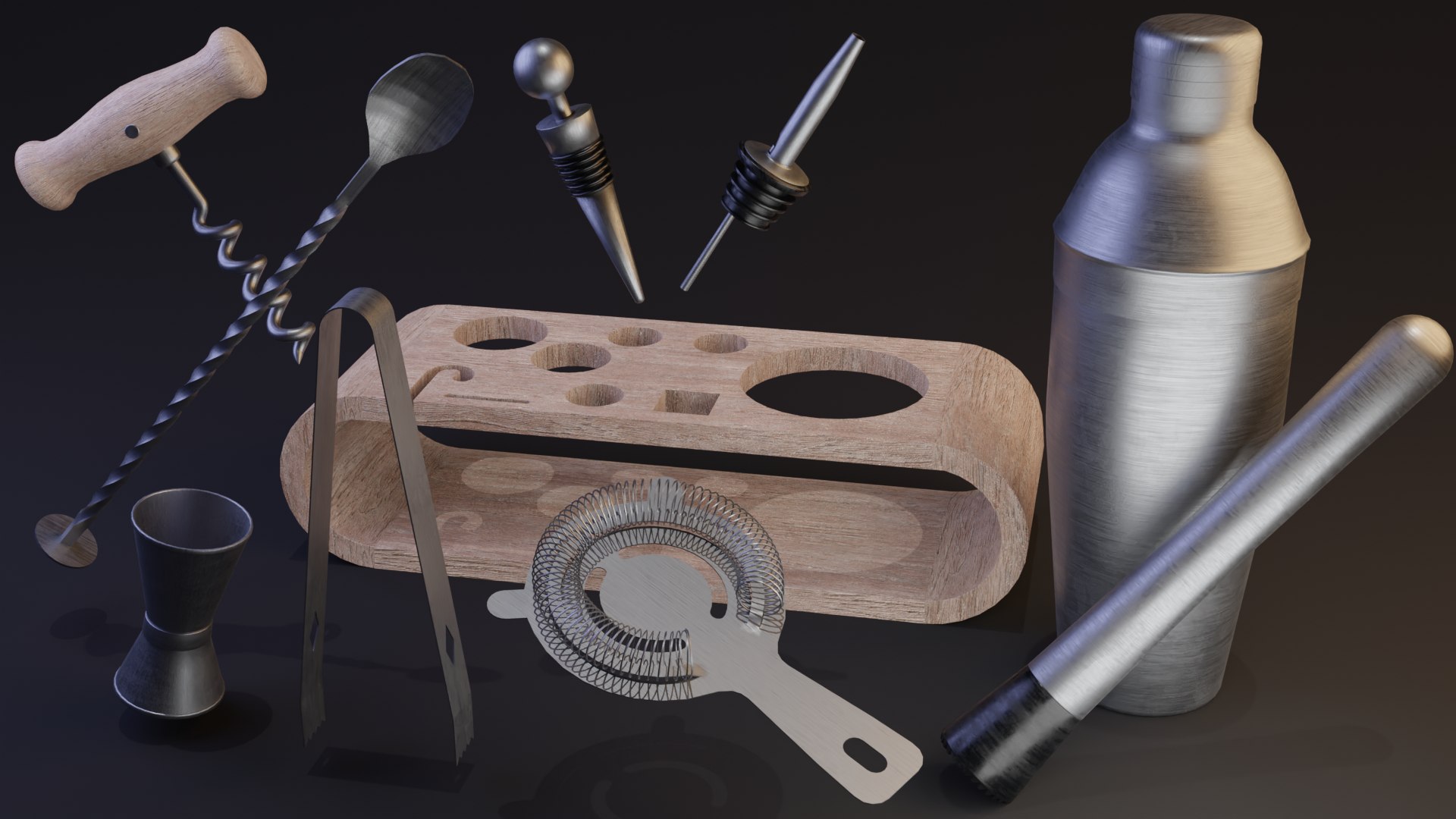 3D Bartools Kit Model - TurboSquid 1772905