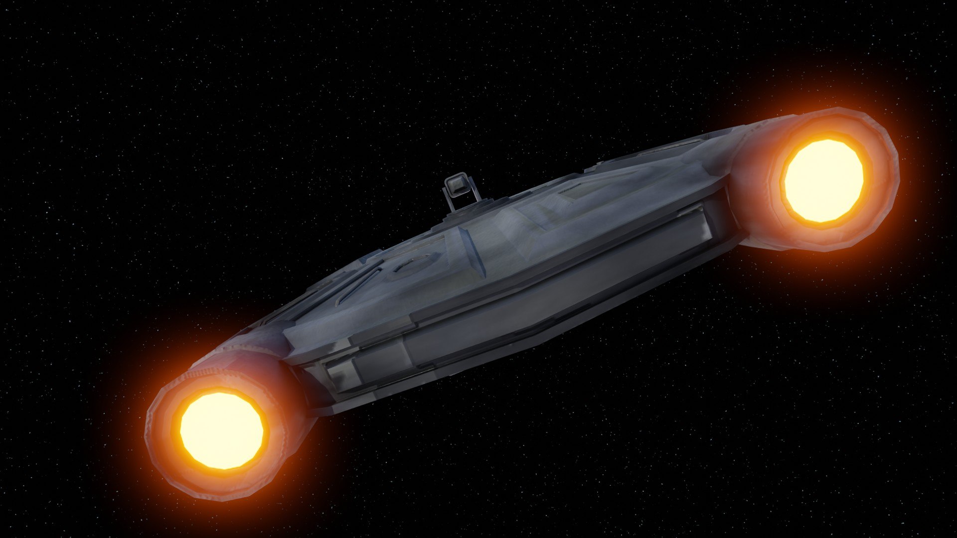 Round Space Ship 3D Model - TurboSquid 2054334