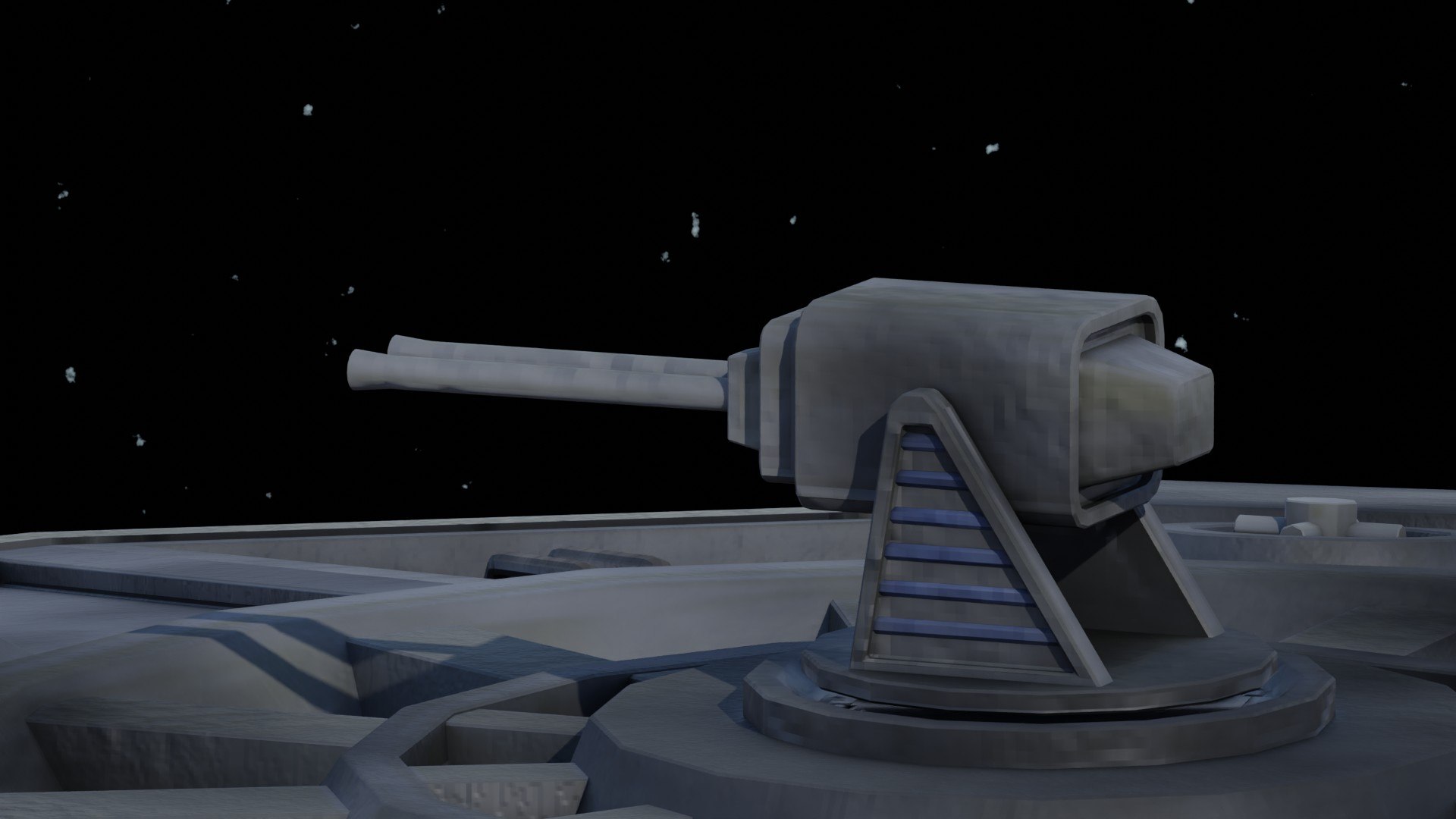 Round Space Ship 3D Model - TurboSquid 2054334