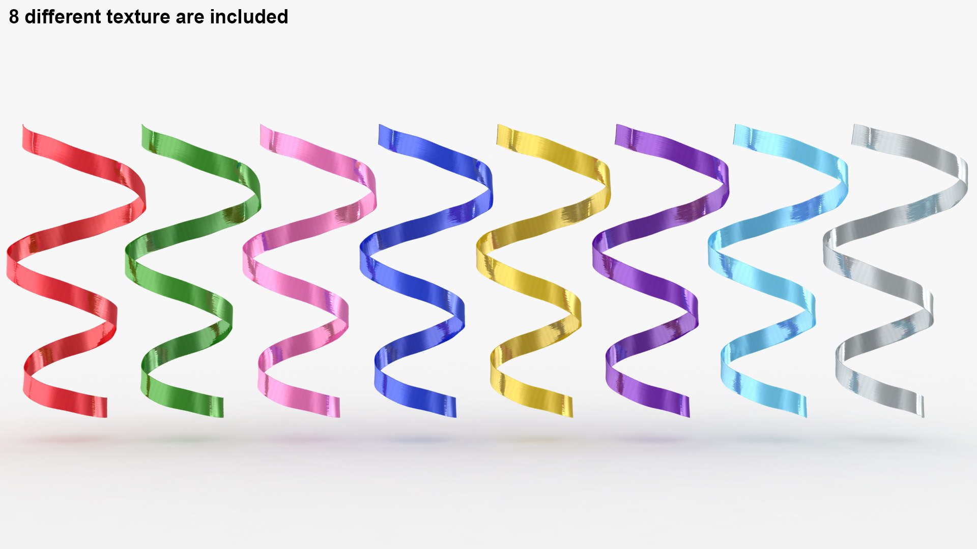 3D Curly Ribbon 04 Model - TurboSquid 1649109