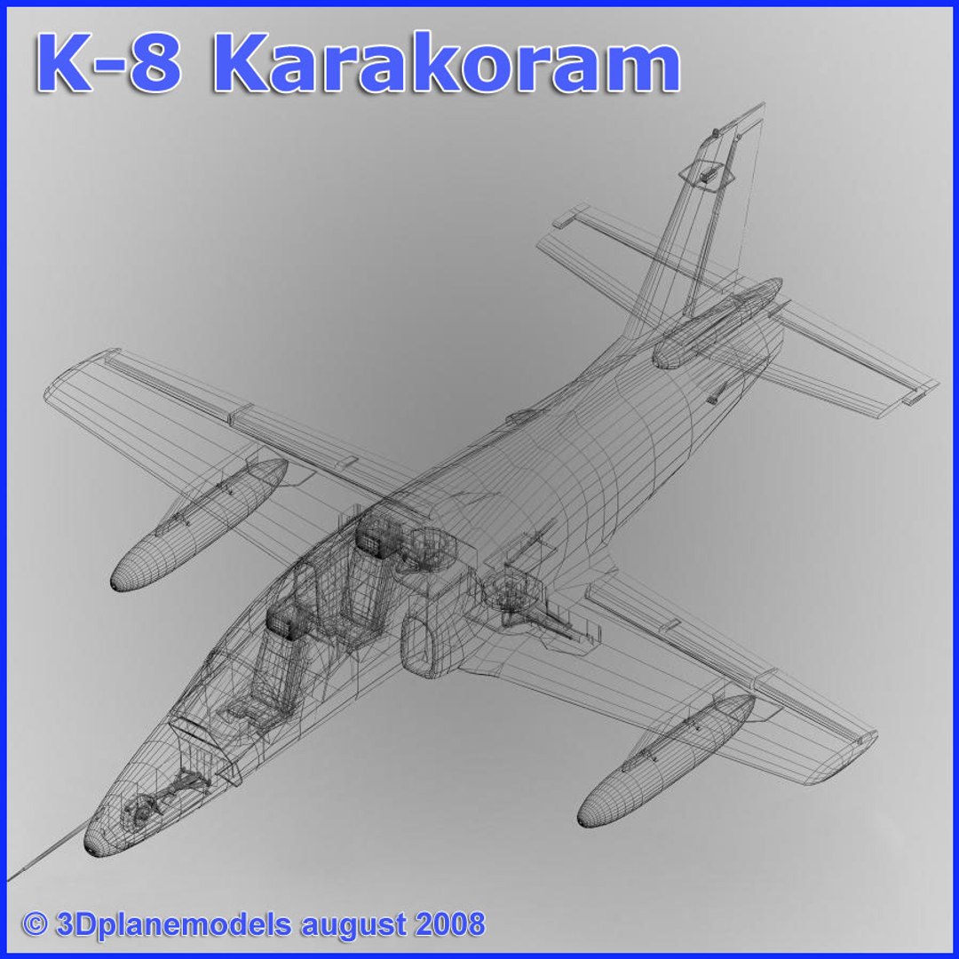 Training Jet K-8 Karakorum 3d Model
