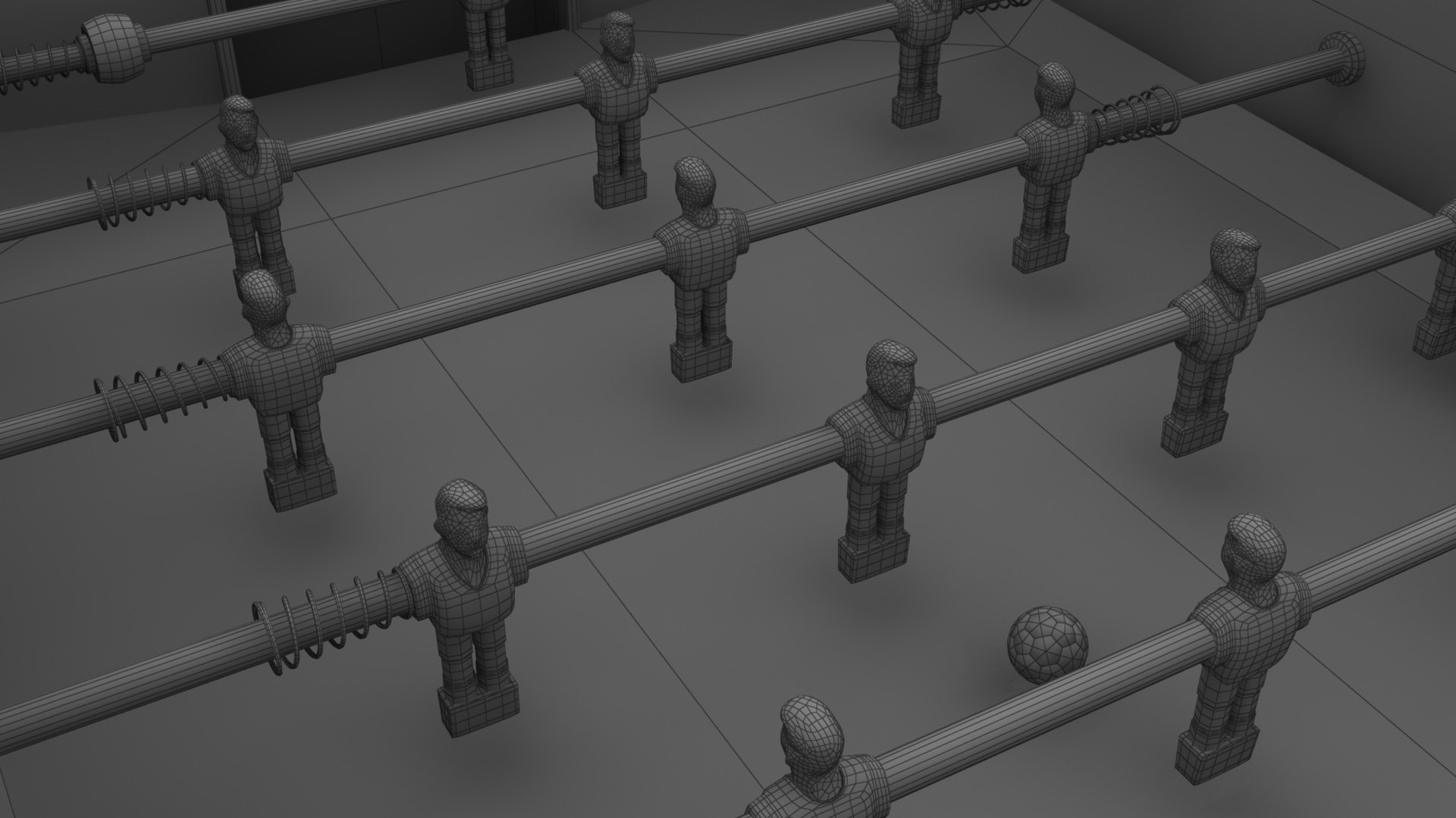 Foosball Table Ball 3D Model - TurboSquid 1497027
