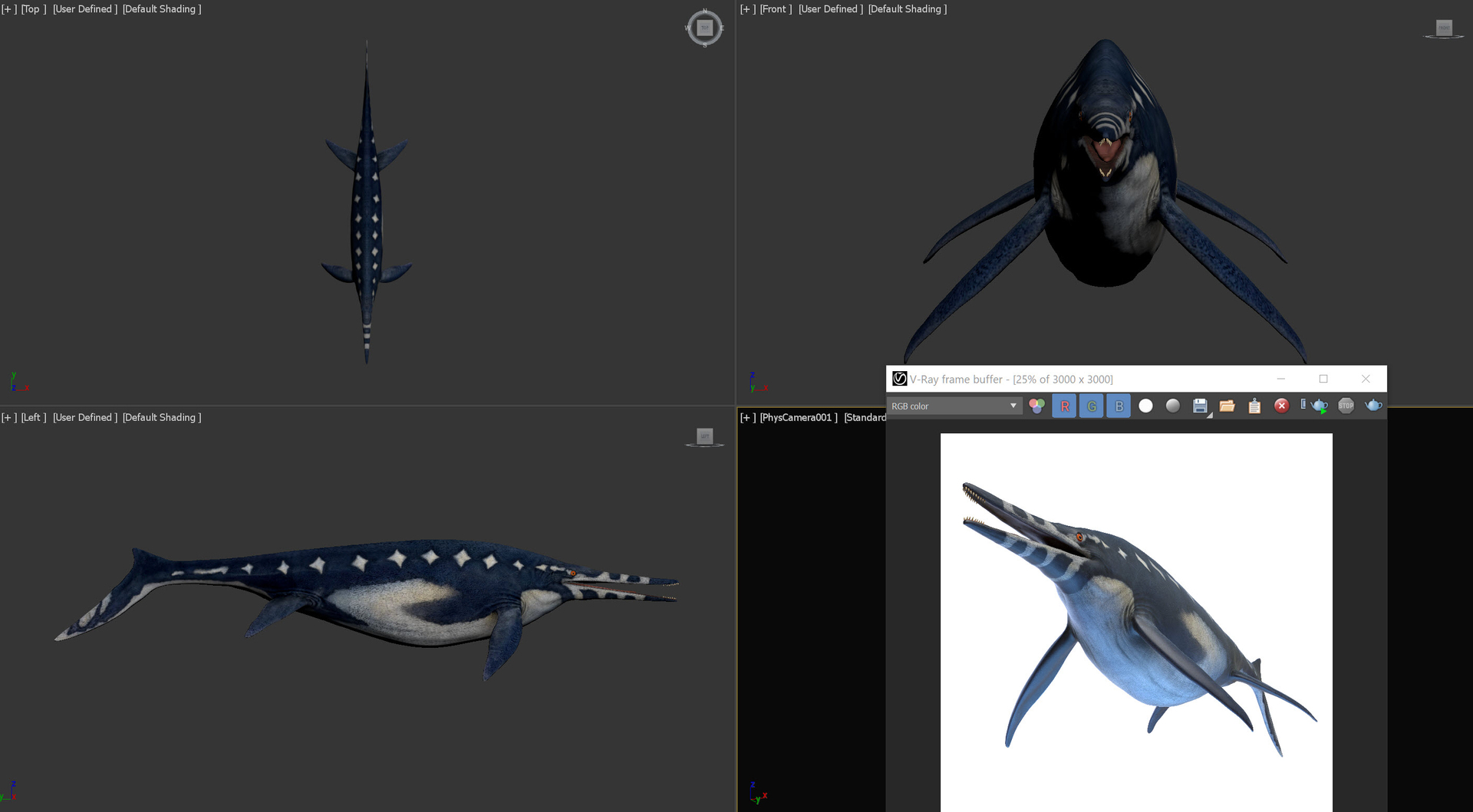 3D model Shonisaurus Static - TurboSquid 1919527