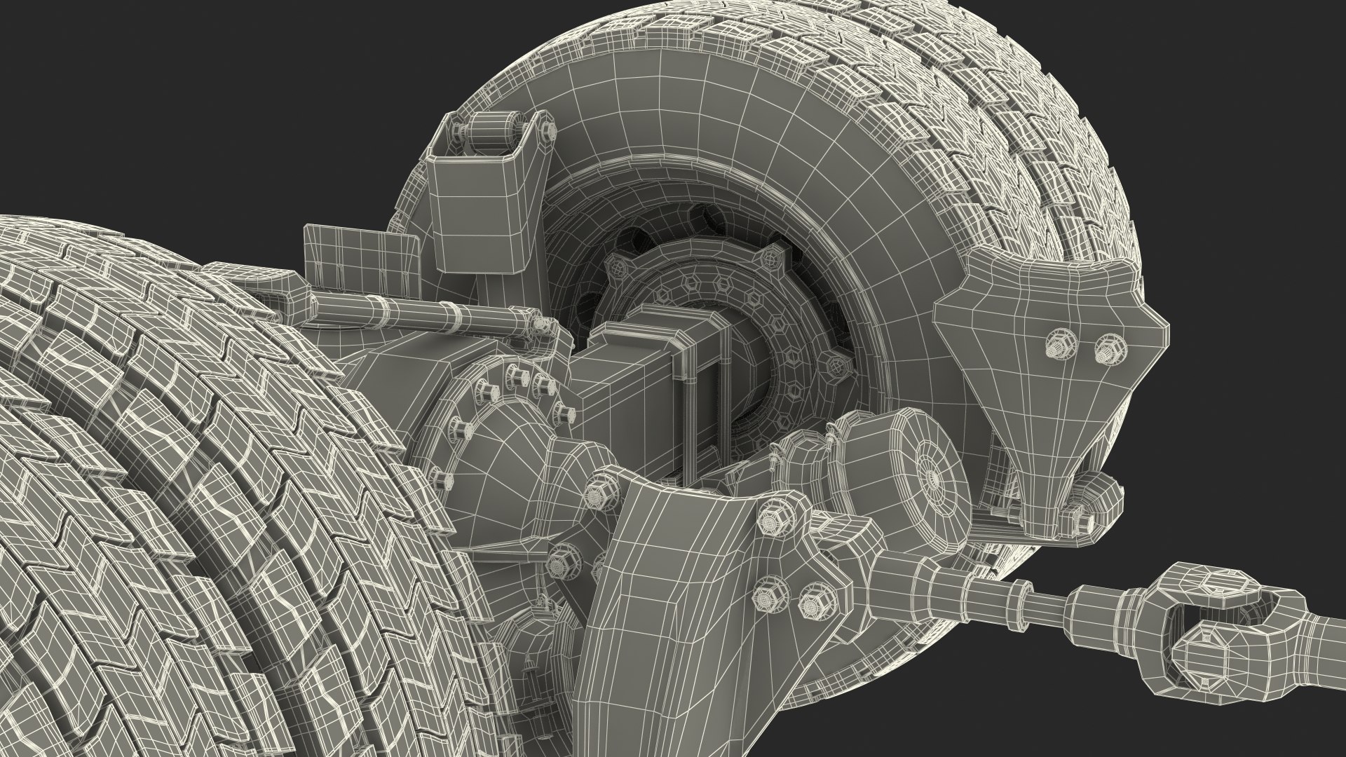 Heavy Duty Truck Rear Axle Model - TurboSquid 1606962