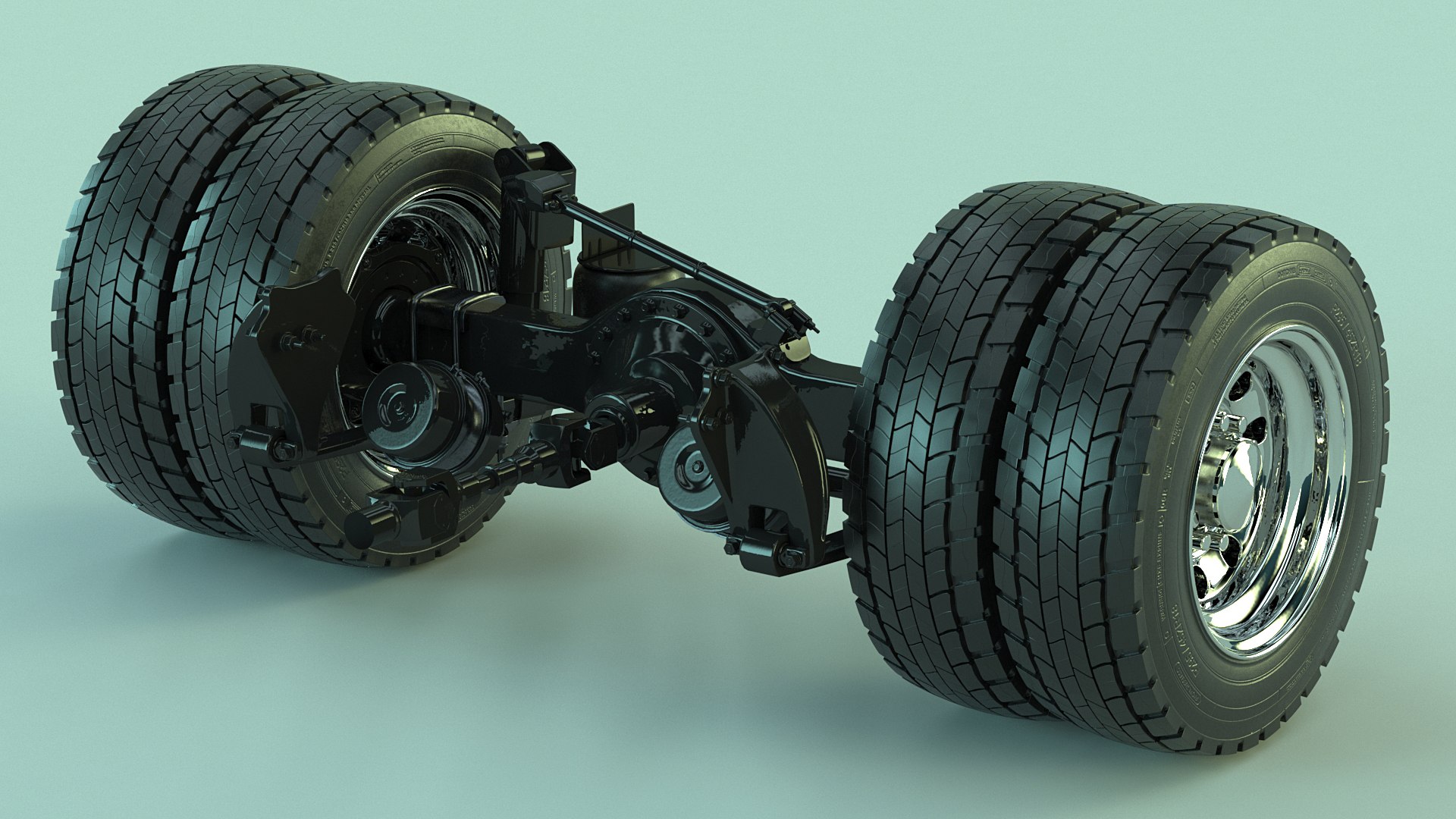 Heavy Duty Truck Rear Axle Model - TurboSquid 1606962