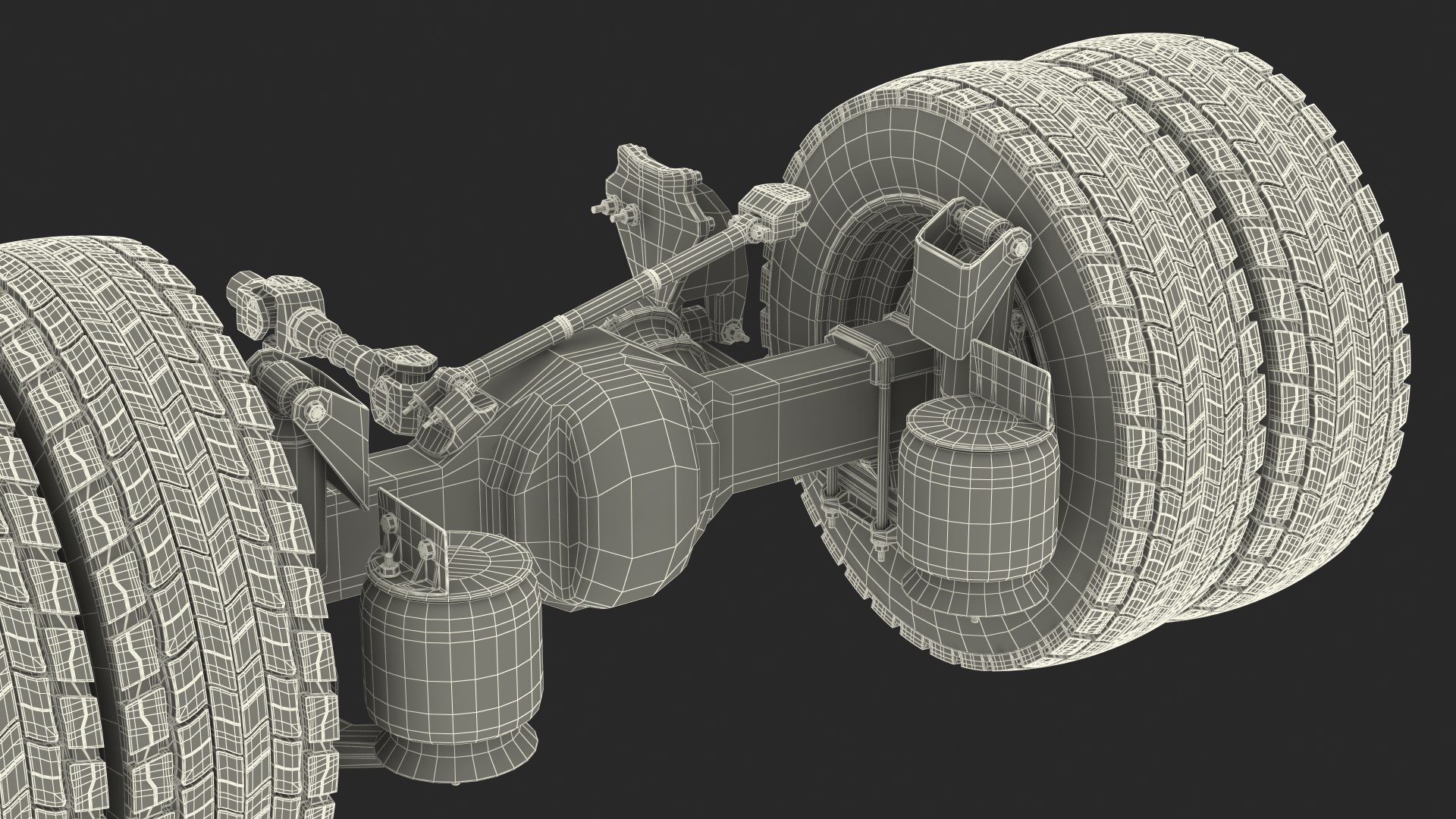 Heavy Duty Truck Rear Axle Model - TurboSquid 1606962