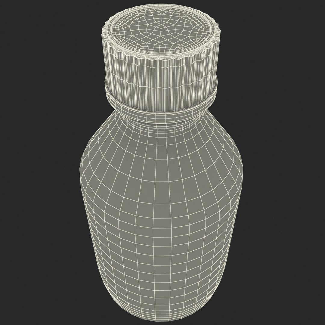 Laboratory Bottle 500 Ml 3d Model