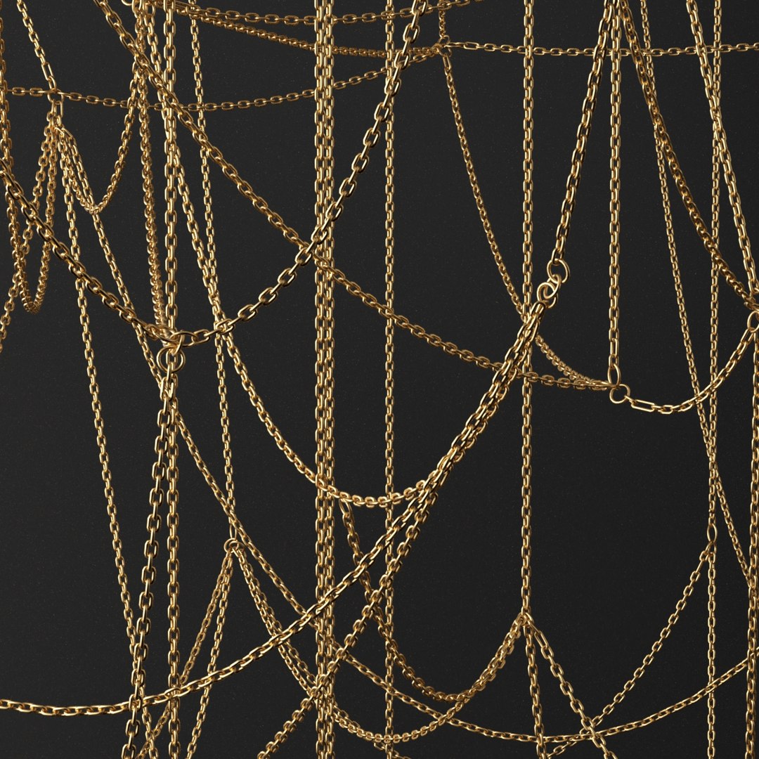 3D Chain Chandelier - TurboSquid 1557991