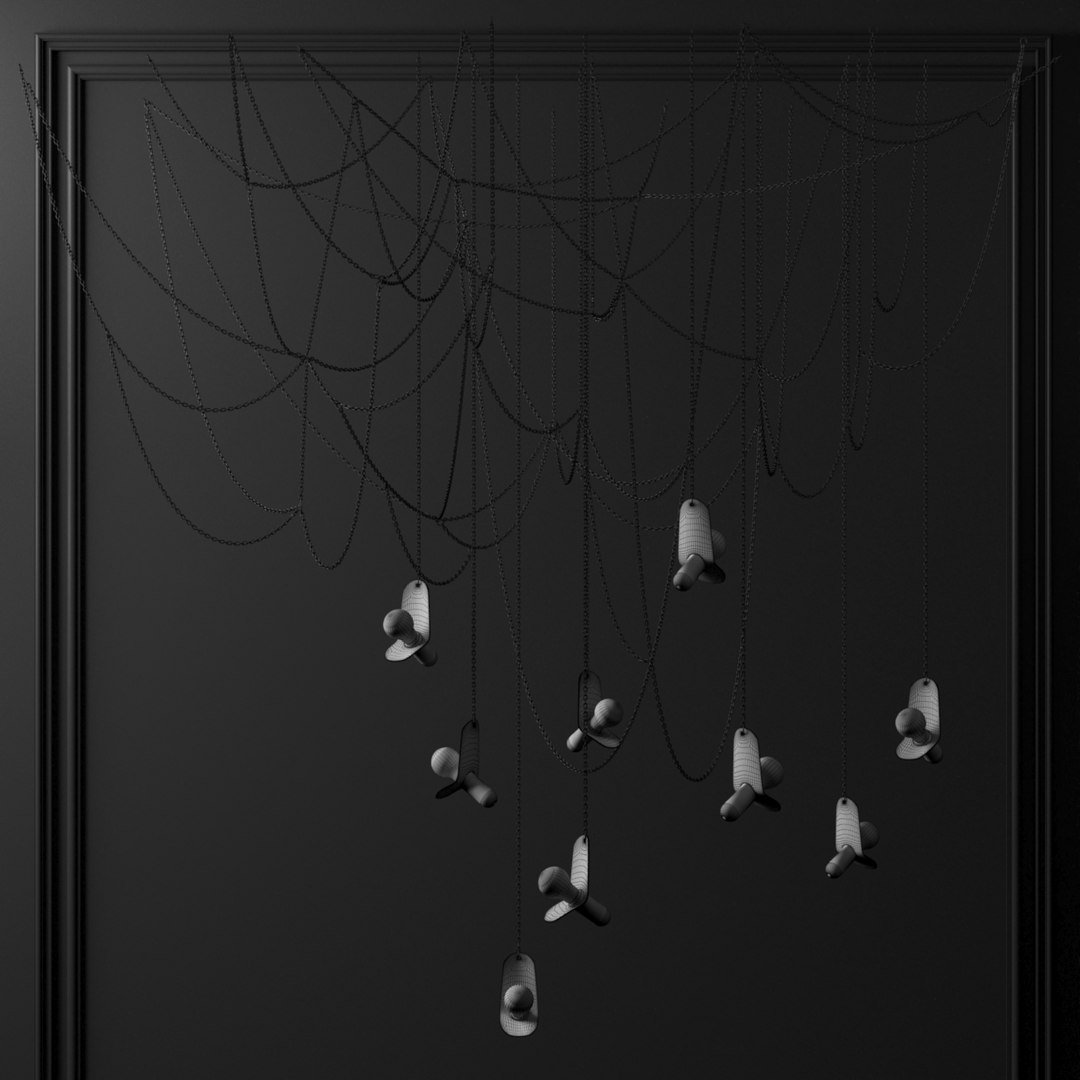 3D Chain Chandelier - TurboSquid 1557991