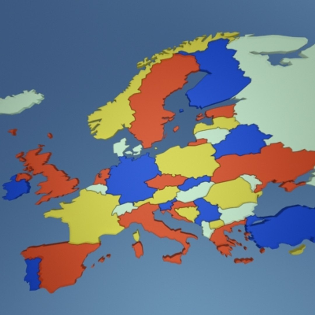 Europe Country 3d Model