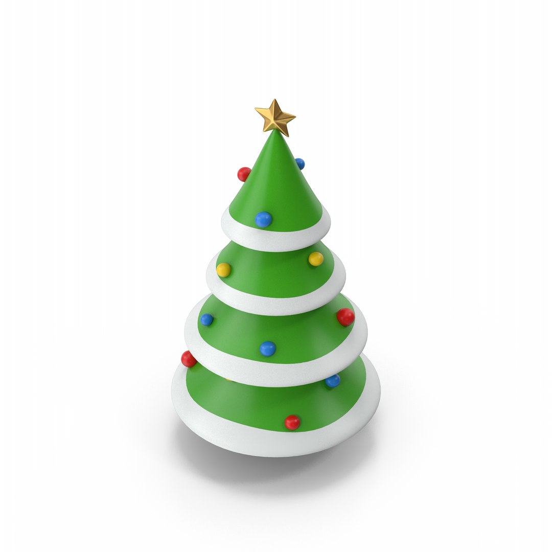 Cartoony Christmas Tree 3D Model - TurboSquid 2188652