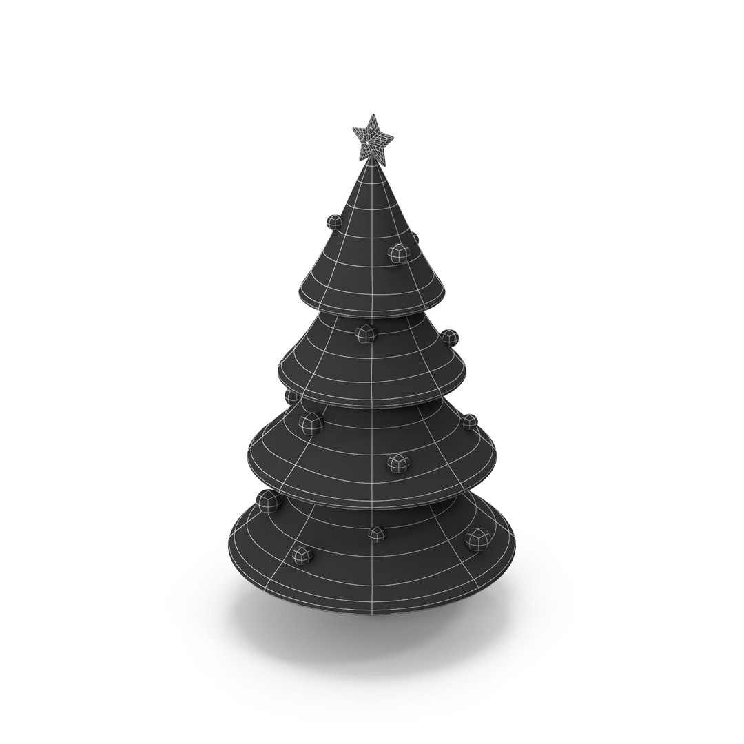 Cartoony Christmas Tree 3D Model - TurboSquid 2188652