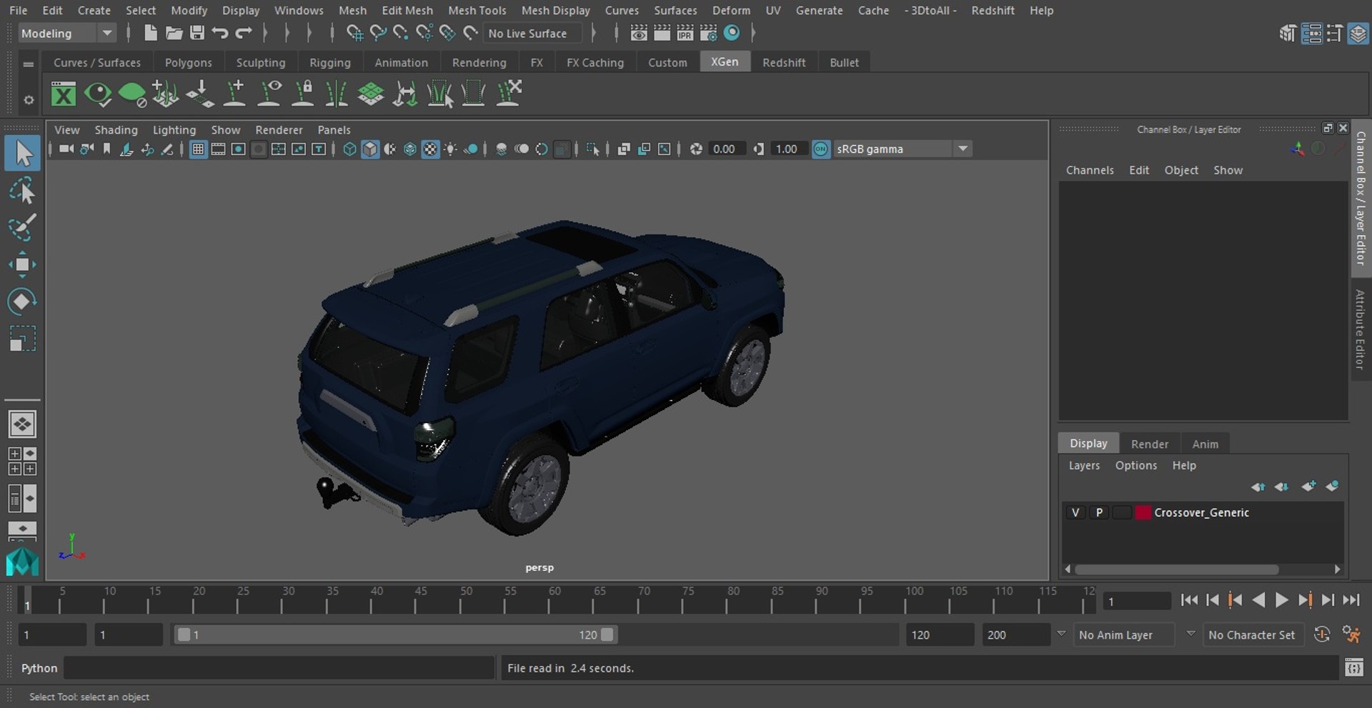 3D Crossover Generic - TurboSquid 1968372