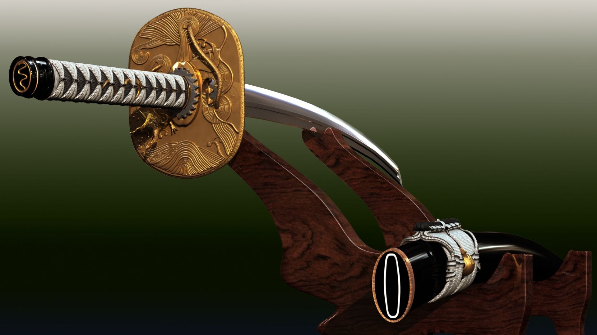 3d katana sword model