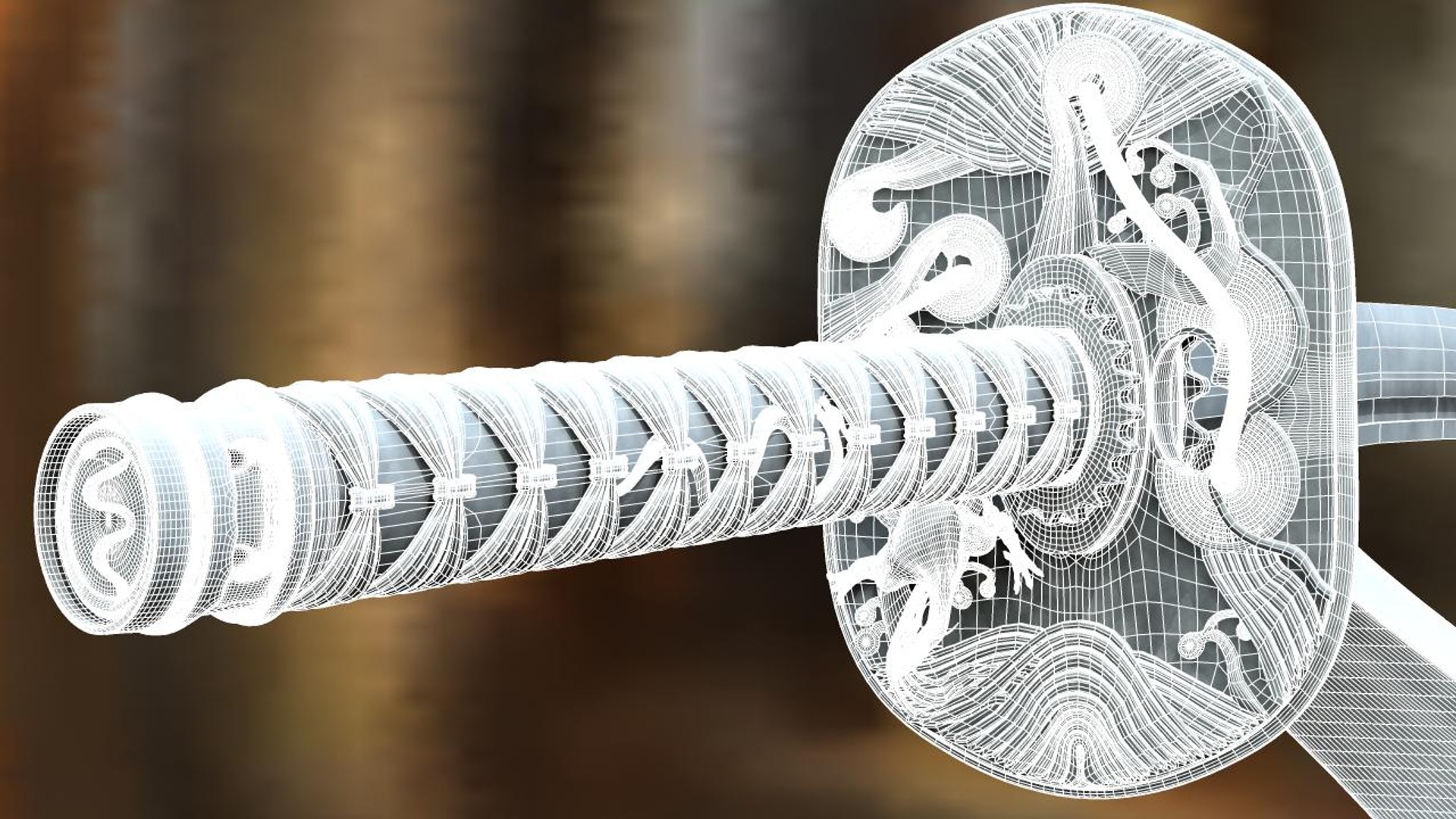 3d katana sword model