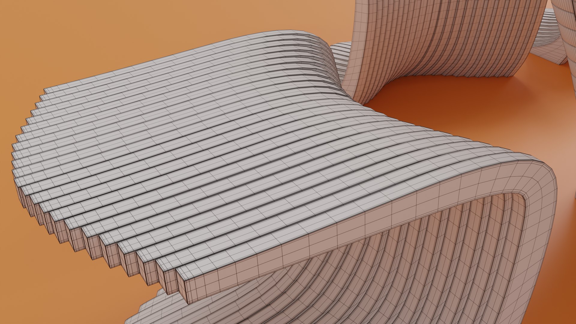 Unique Parametric Design Table With Six Chairs Model - TurboSquid 2125266