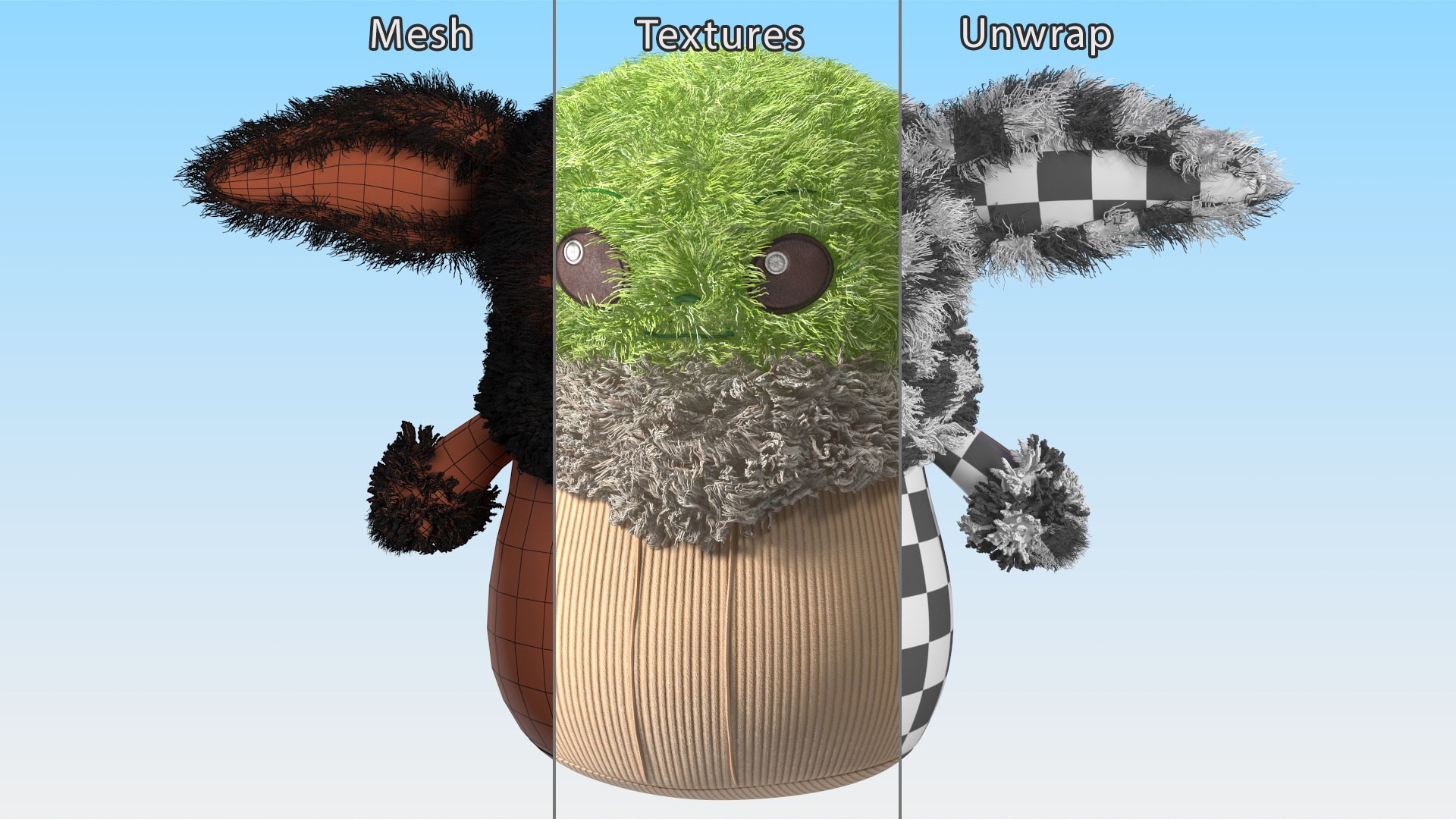 Grogu Star Wars Plush Toy 3D - TurboSquid 2092957