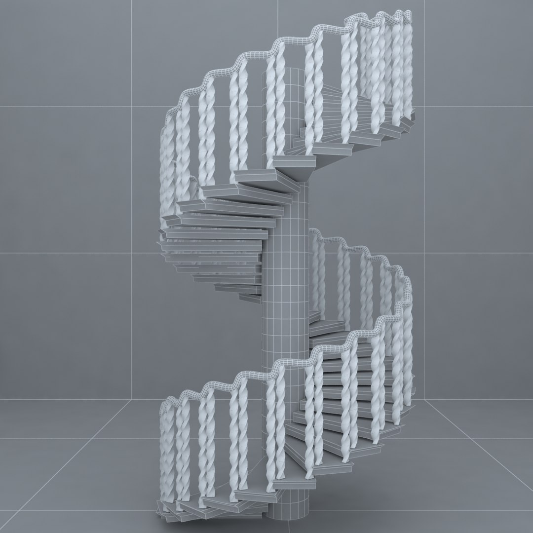 3d model stairs architectural design