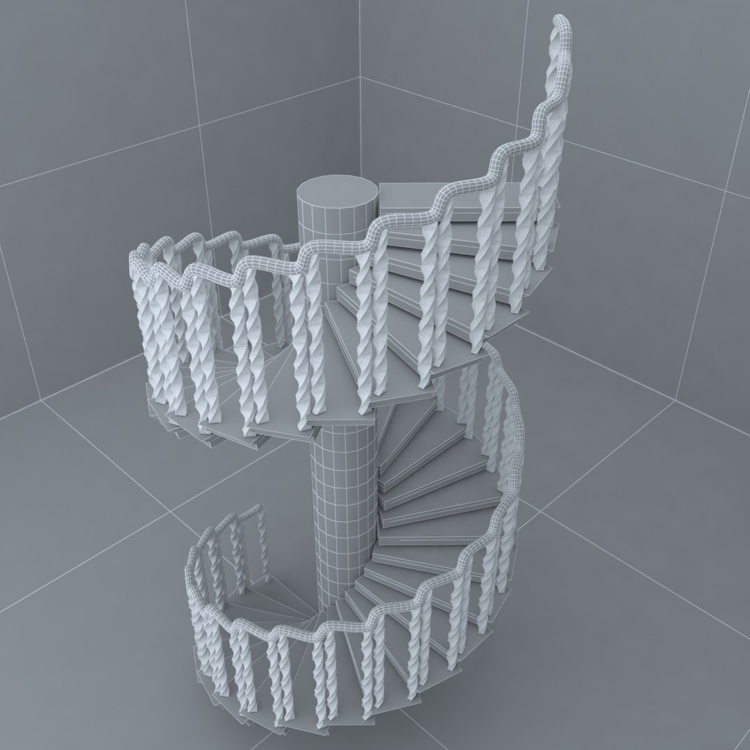 3d model stairs architectural design