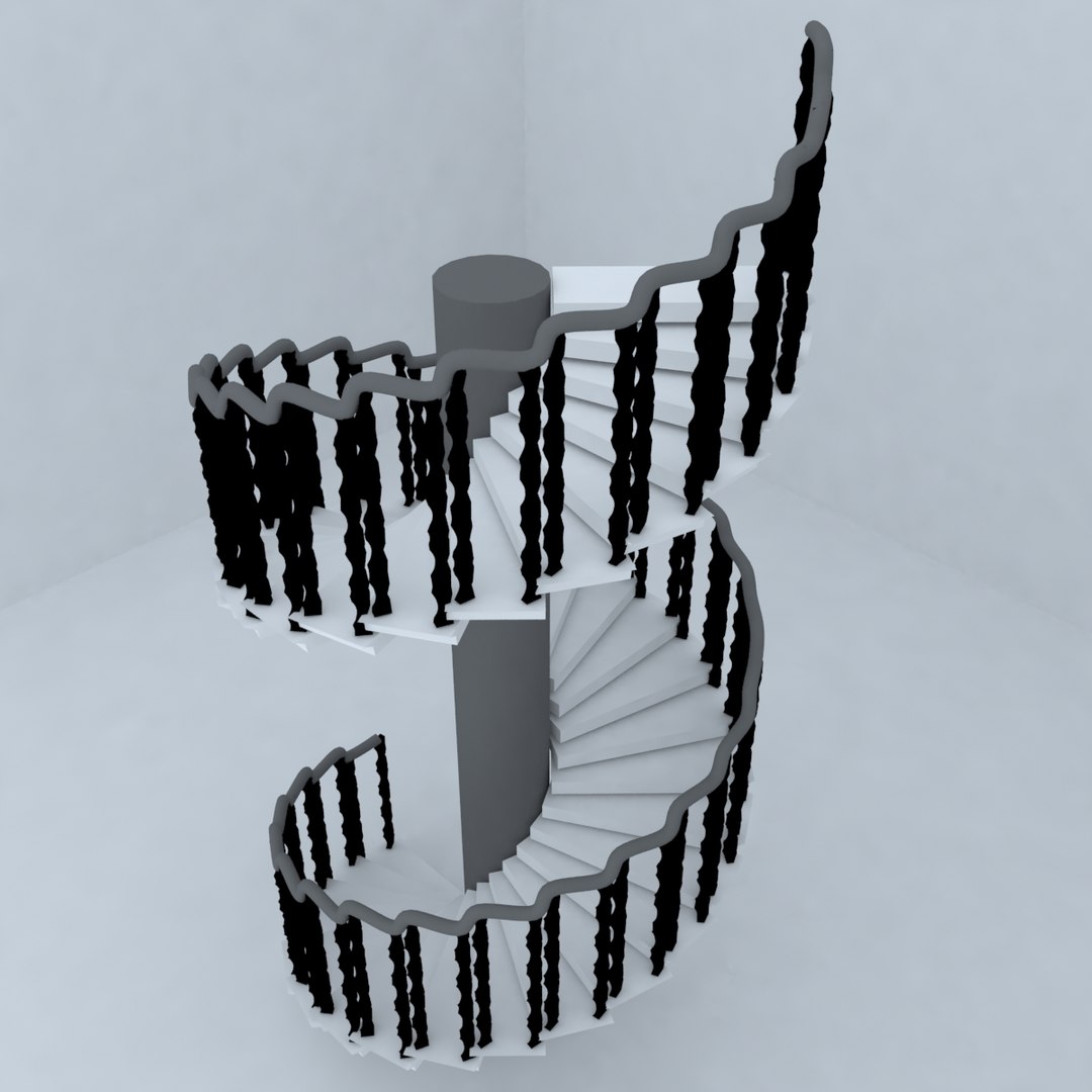 3d model stairs architectural design