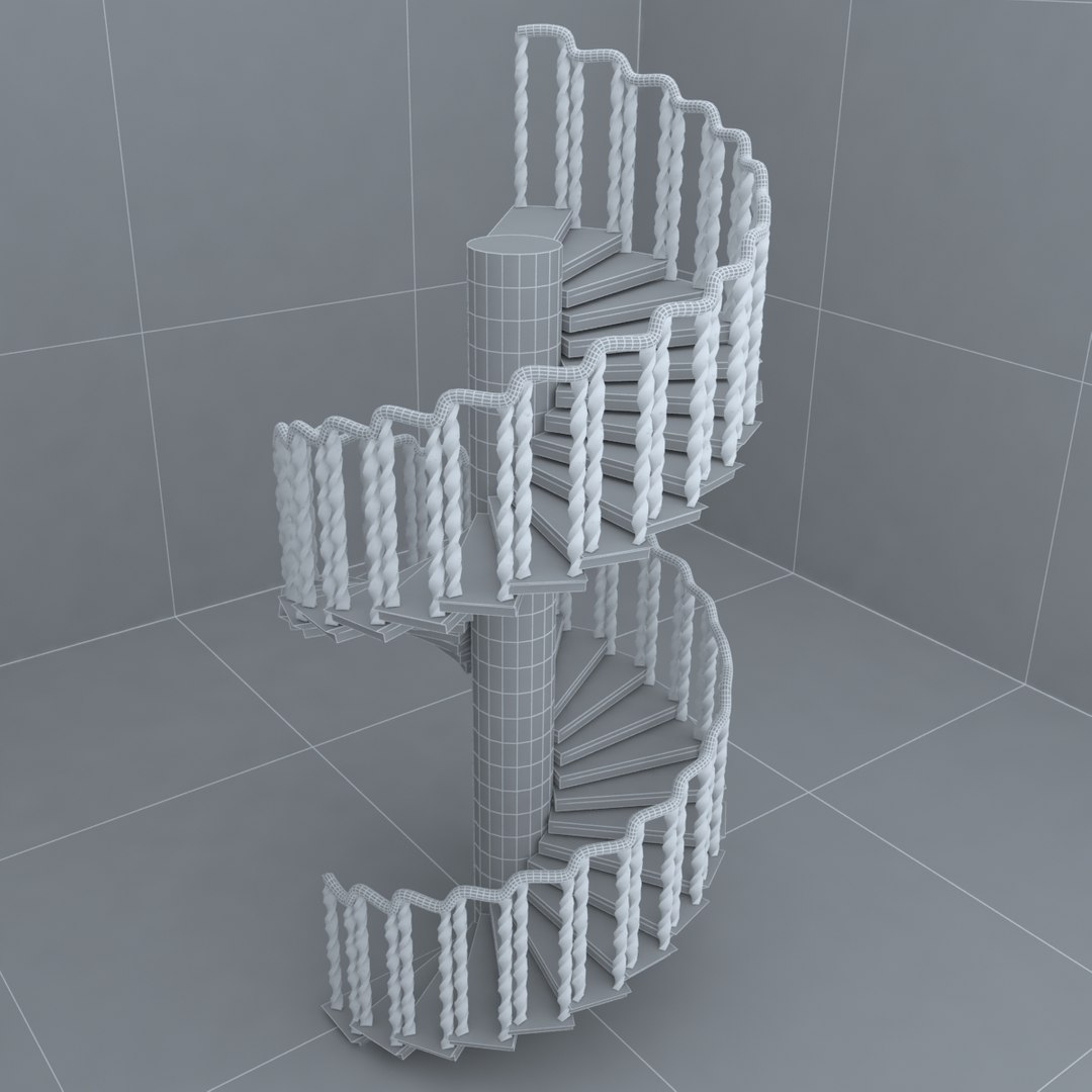 3d model stairs architectural design