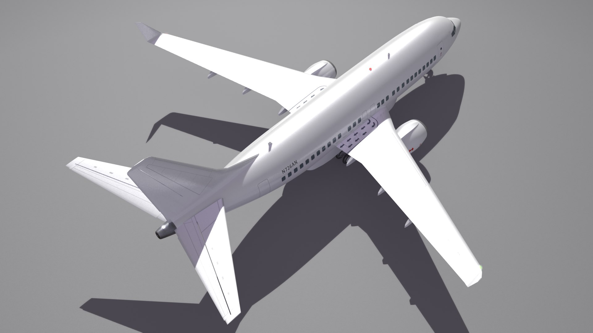3D generic white airplane aircraft model - TurboSquid 1471608
