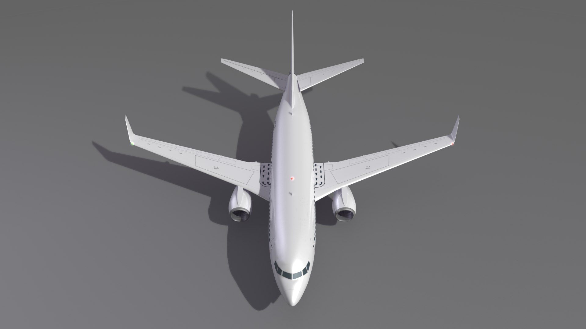 3D generic white airplane aircraft model - TurboSquid 1471608