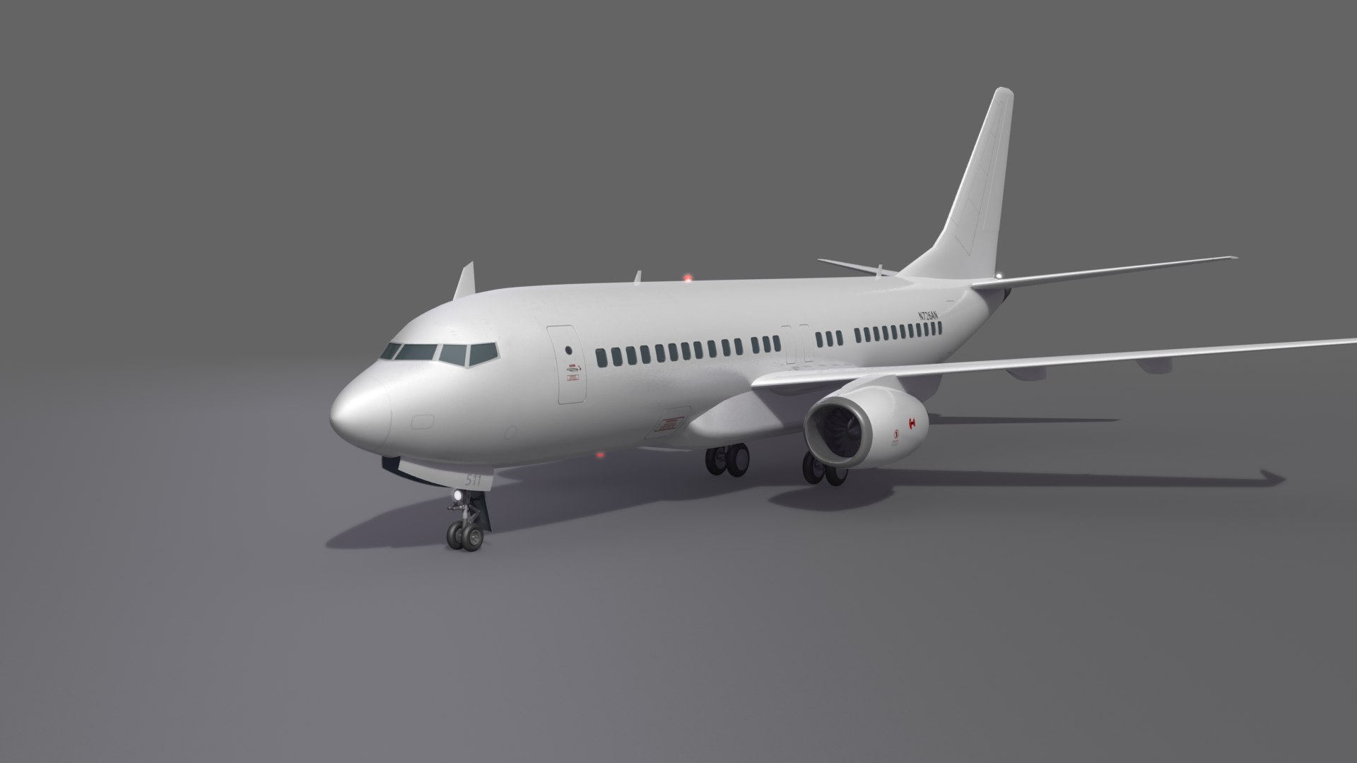 3D generic white airplane aircraft model - TurboSquid 1471608