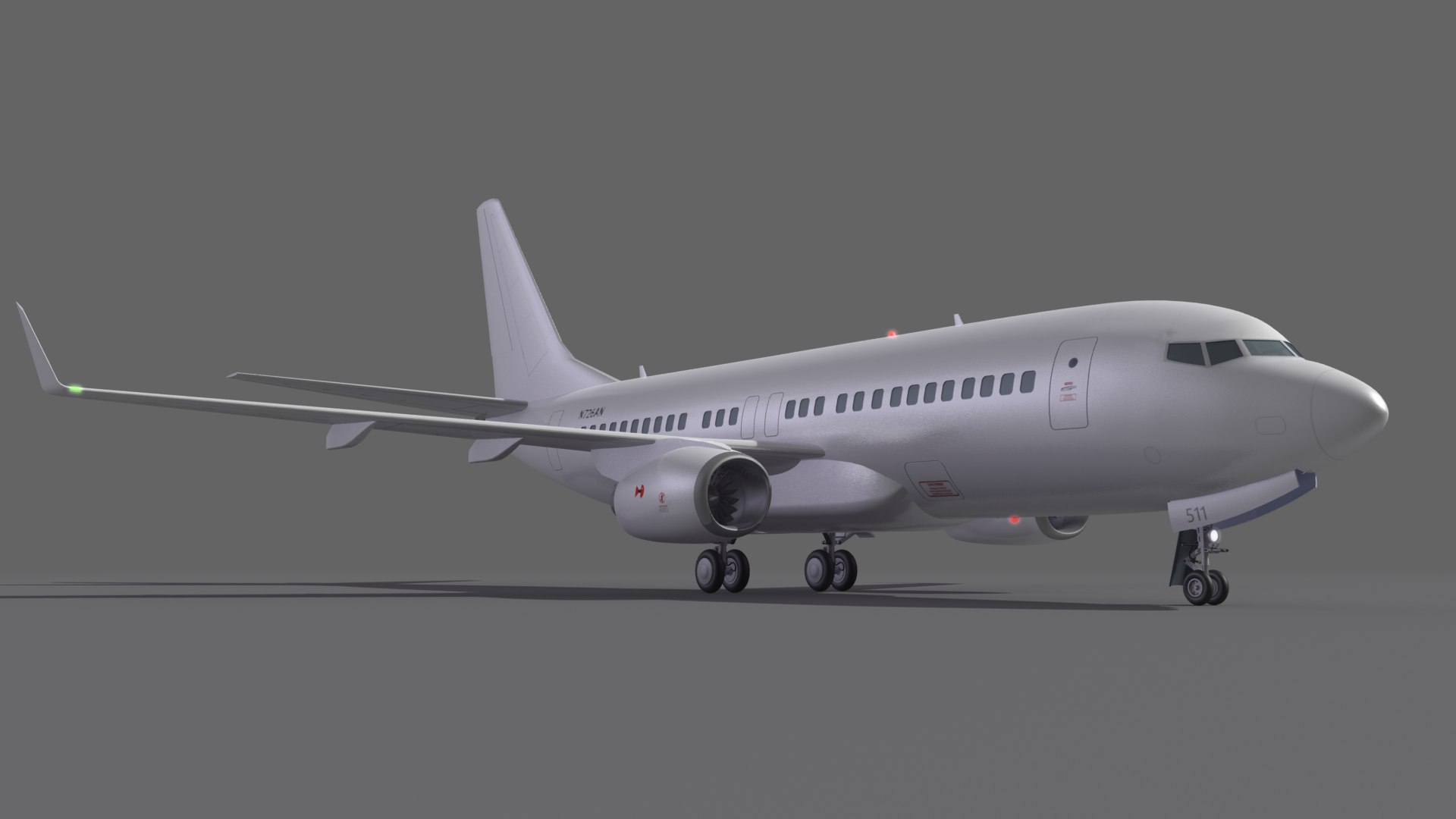 3D generic white airplane aircraft model - TurboSquid 1471608