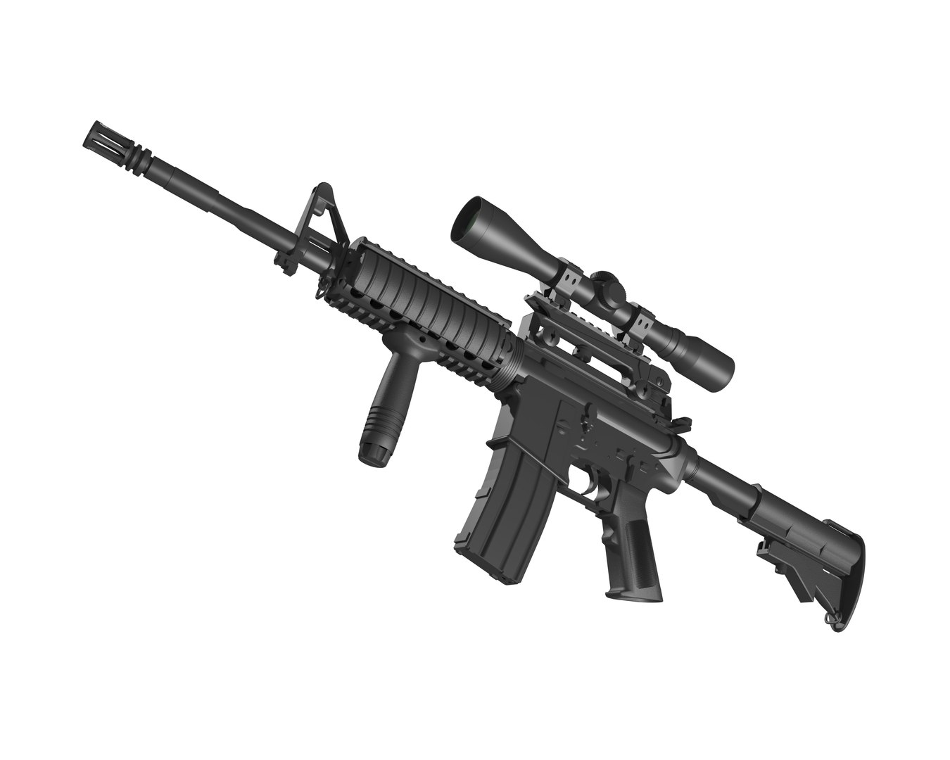 3D M4A1 Rifle - TurboSquid 2215664