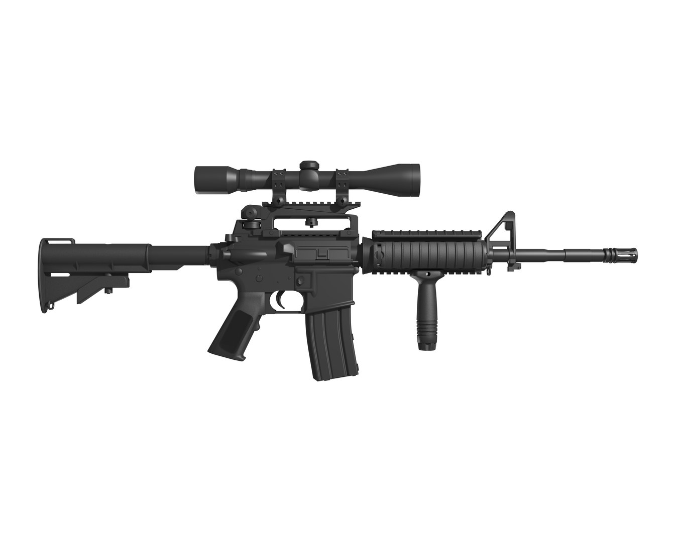 3D M4A1 Rifle - TurboSquid 2215664