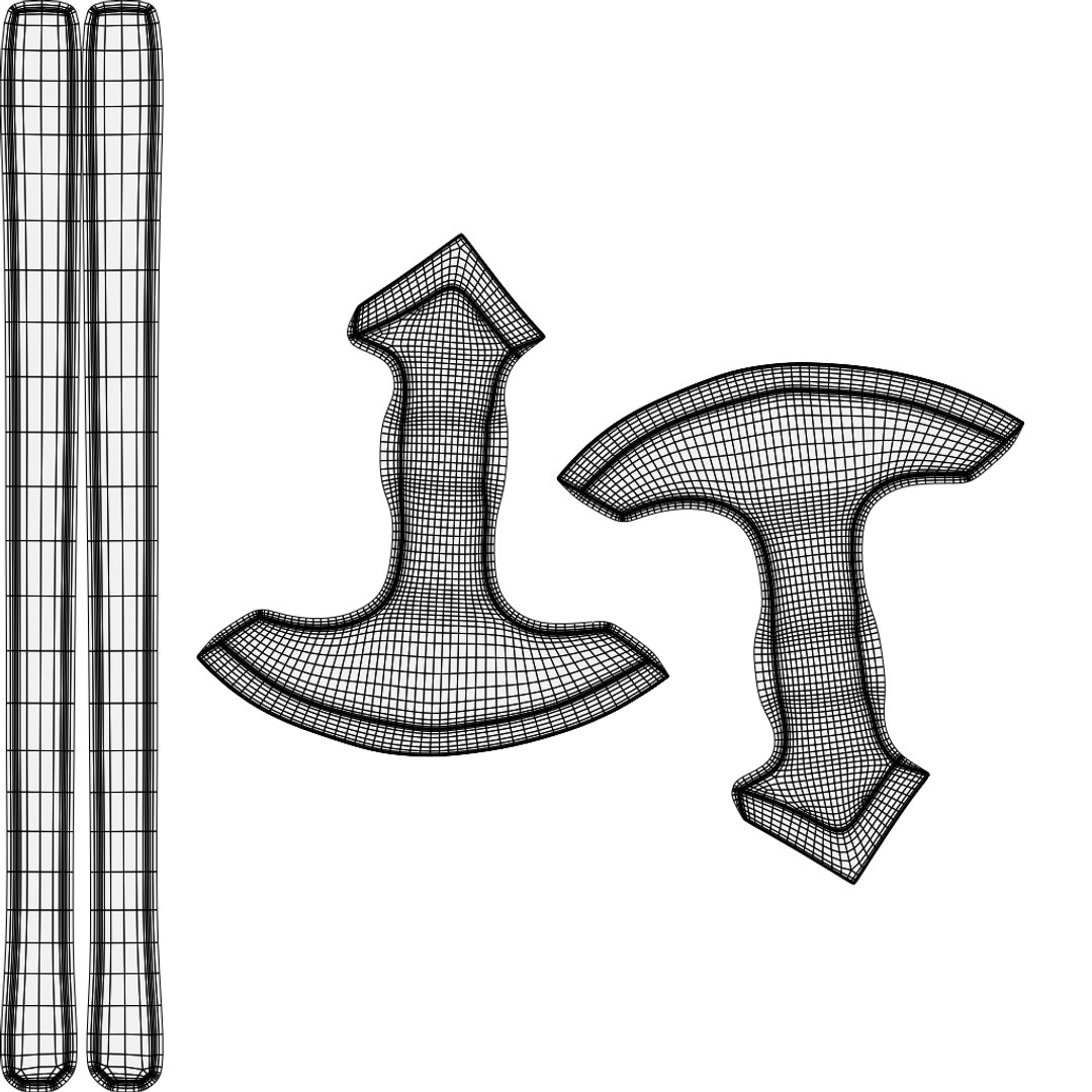 Medieval Battle Axe And Shield 3D - TurboSquid 2429226