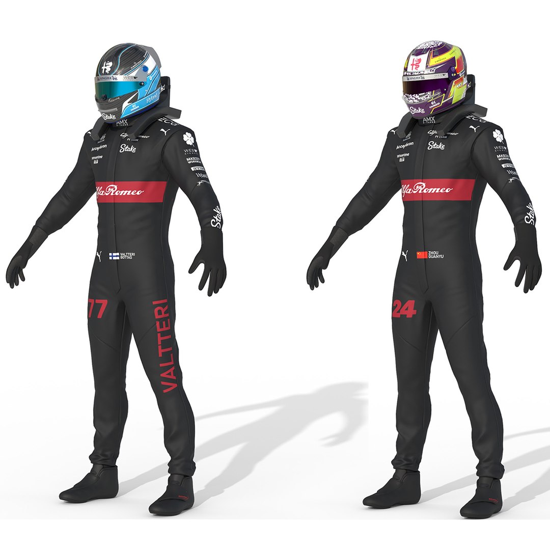 F1 Alfa Romeo Suit 2023 3D - TurboSquid 2133350
