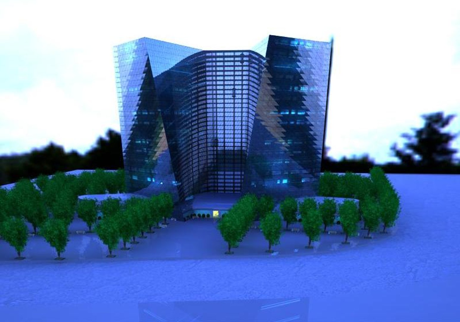 3d Shopping Center Model