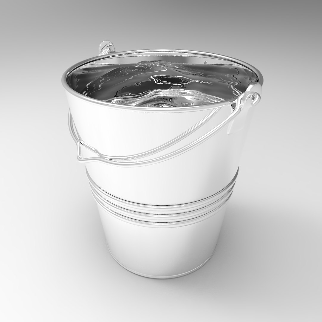 3d Bucket Water Model