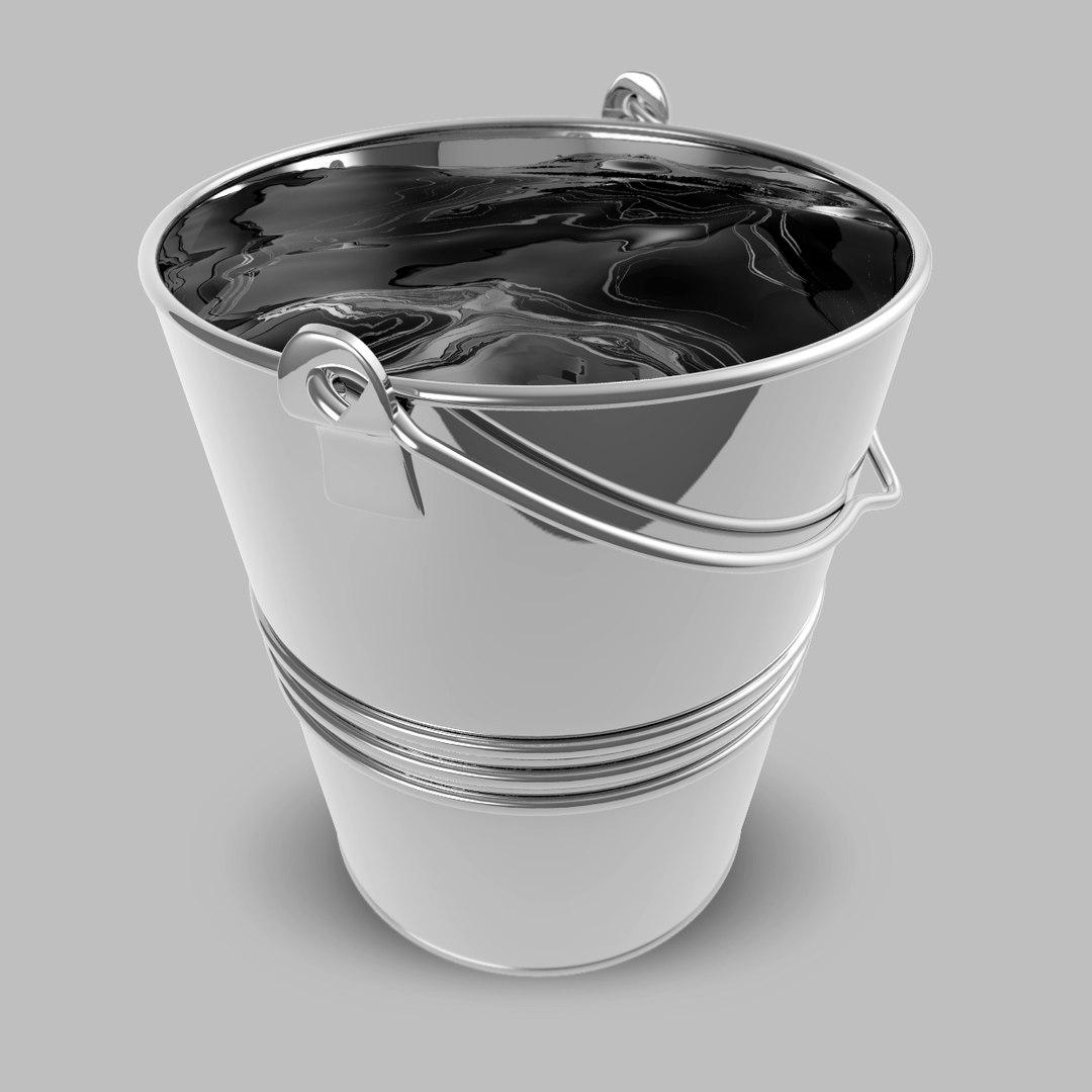 3d Bucket Water Model