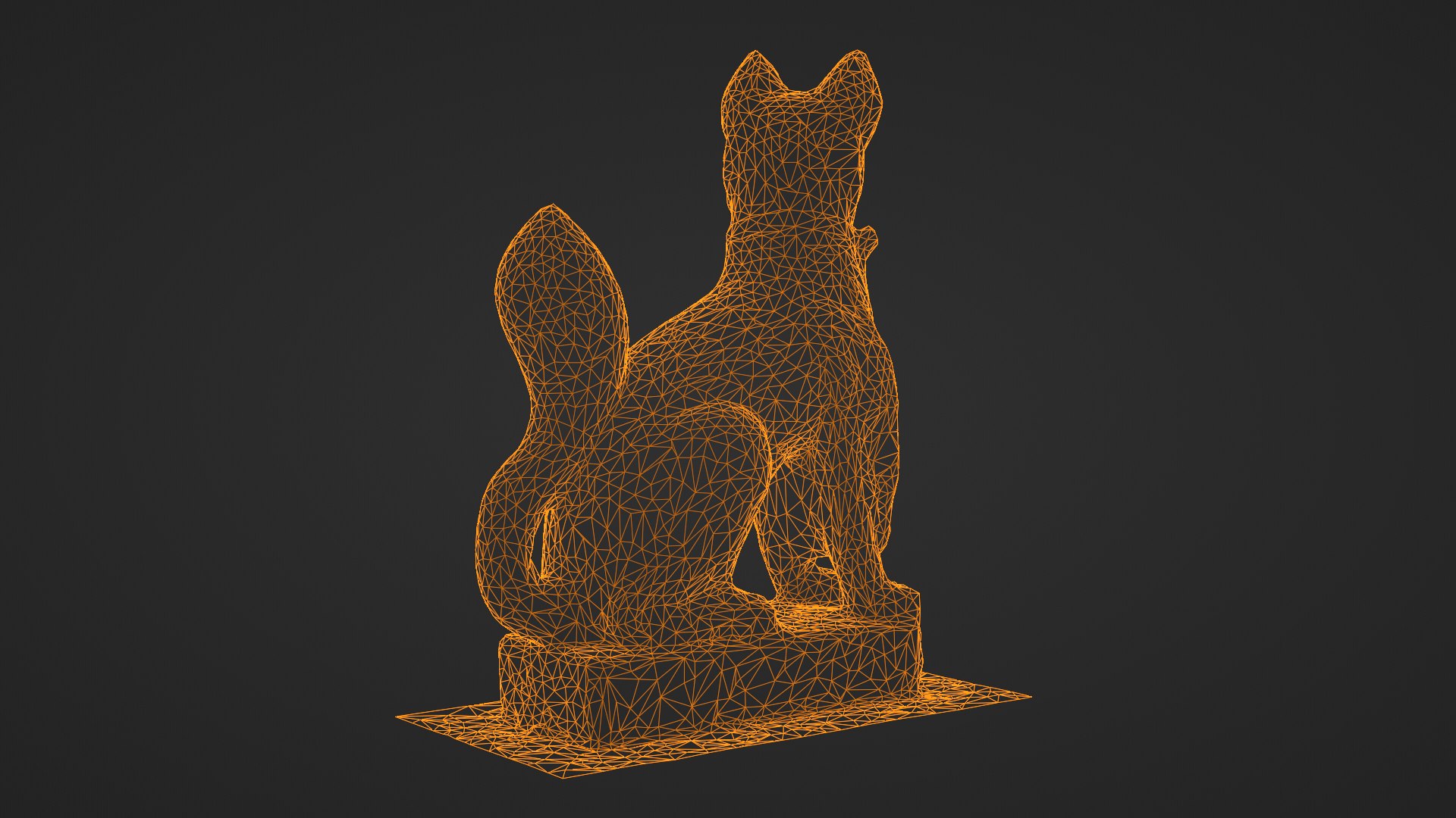 Japanese Fox Stone Statue Scan Model - TurboSquid 2153974
