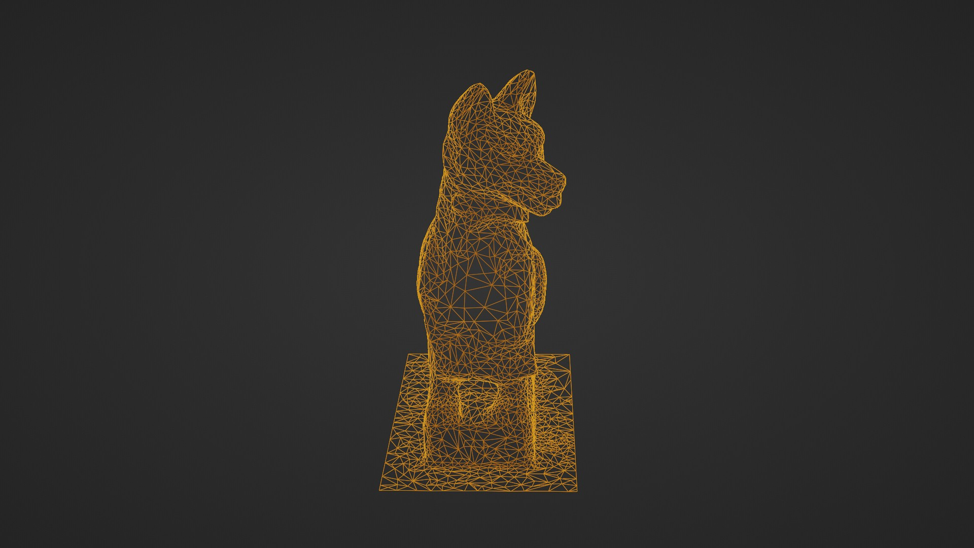 Japanese Fox Stone Statue Scan Model - TurboSquid 2153974