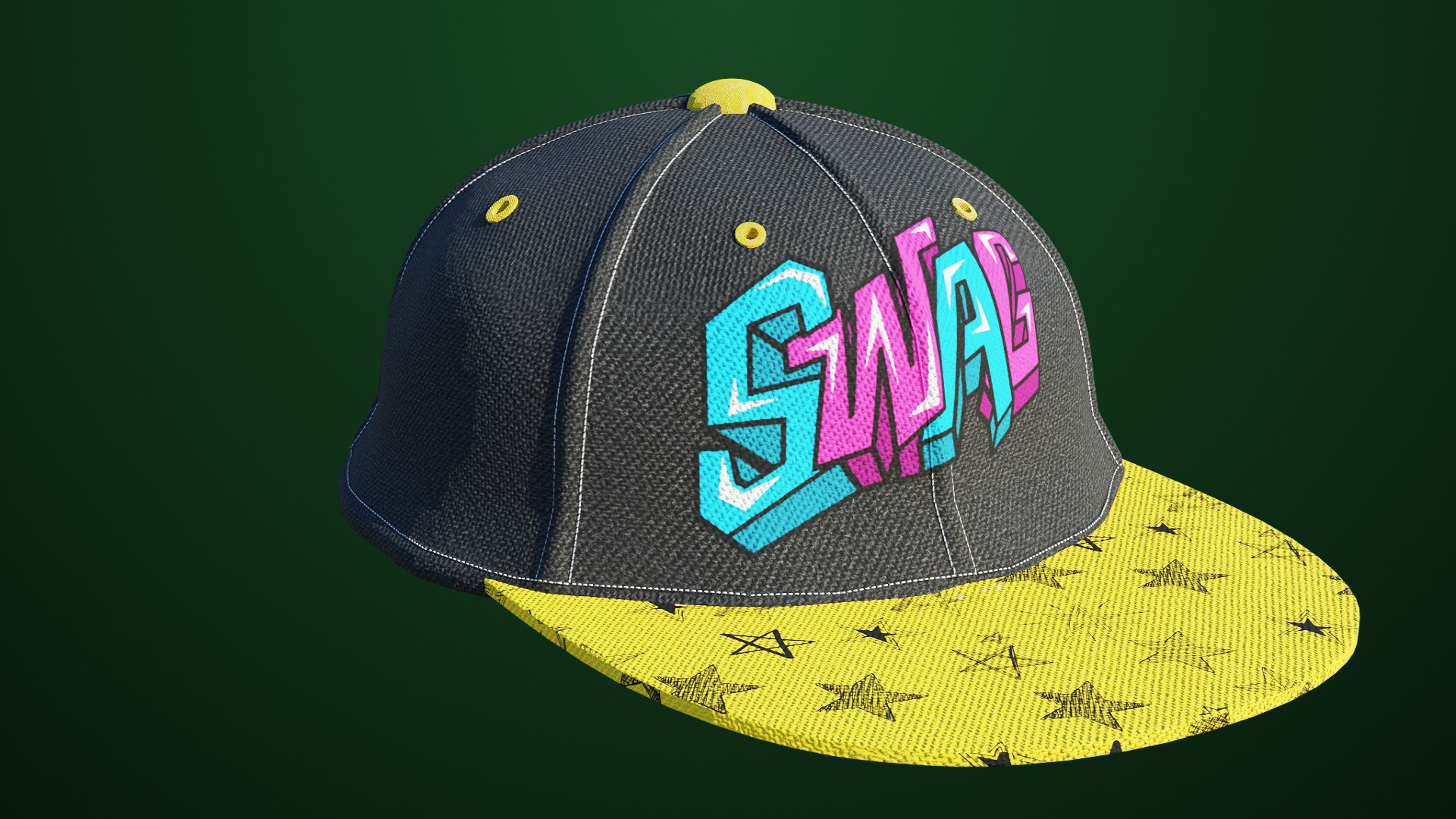 3D Model Swag Cap All PBR Unity UE Textures Included - TurboSquid 1957763