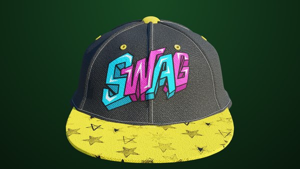modelo 3d Swag Cap All PBR Unity UE Textures Included - TurboSquid 1957763