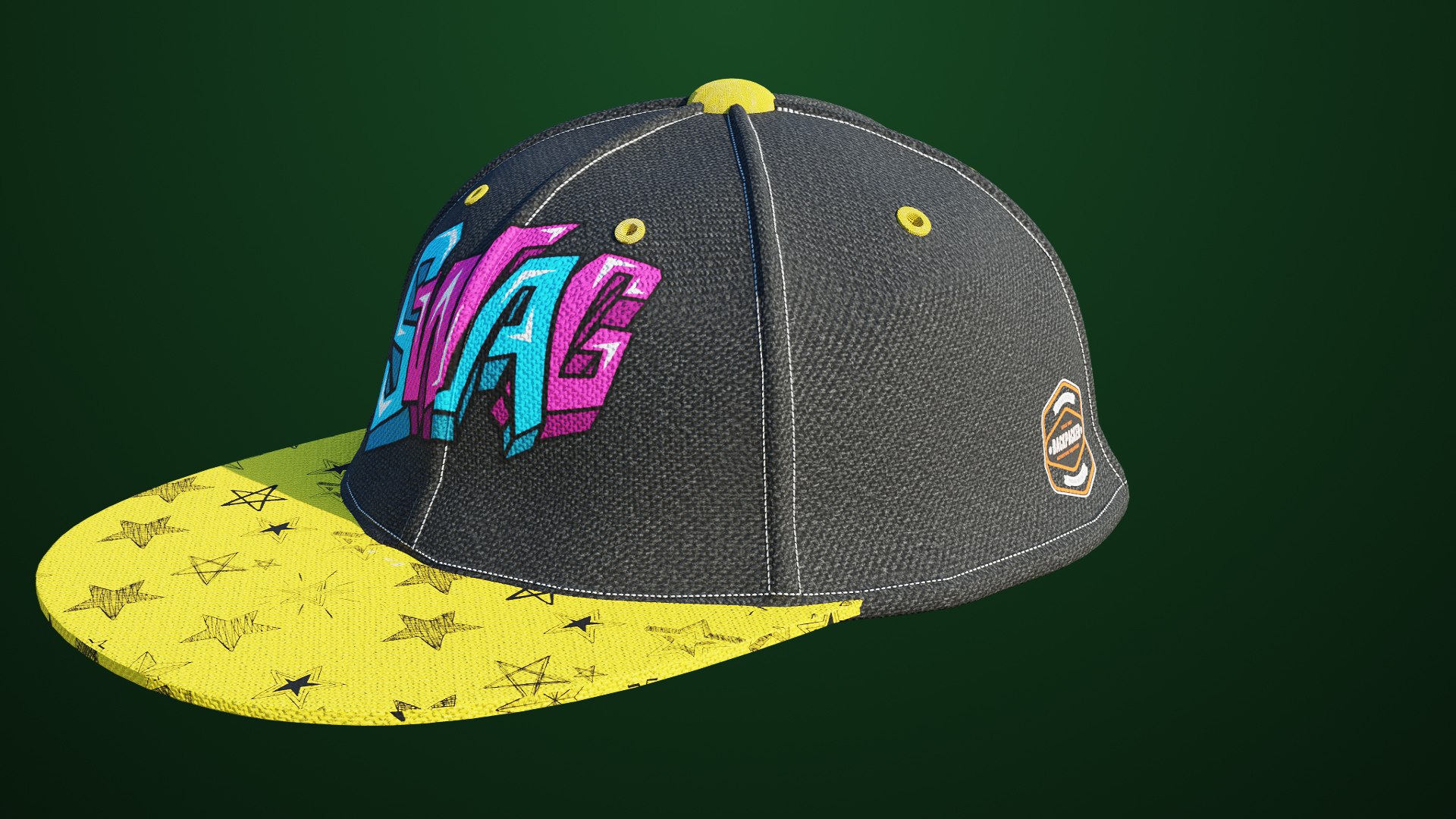 3D Model Swag Cap All PBR Unity UE Textures Included - TurboSquid 1957763