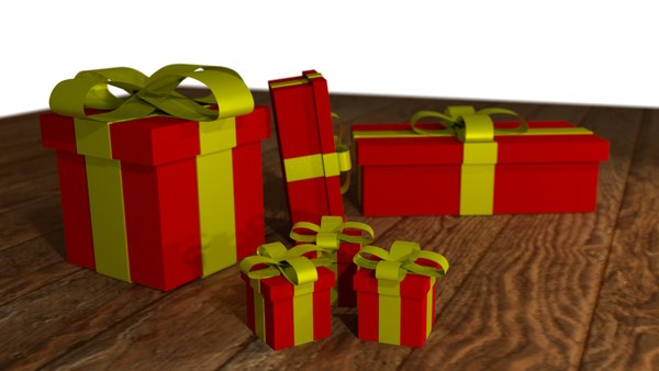 3D model gift package - TurboSquid 1217052