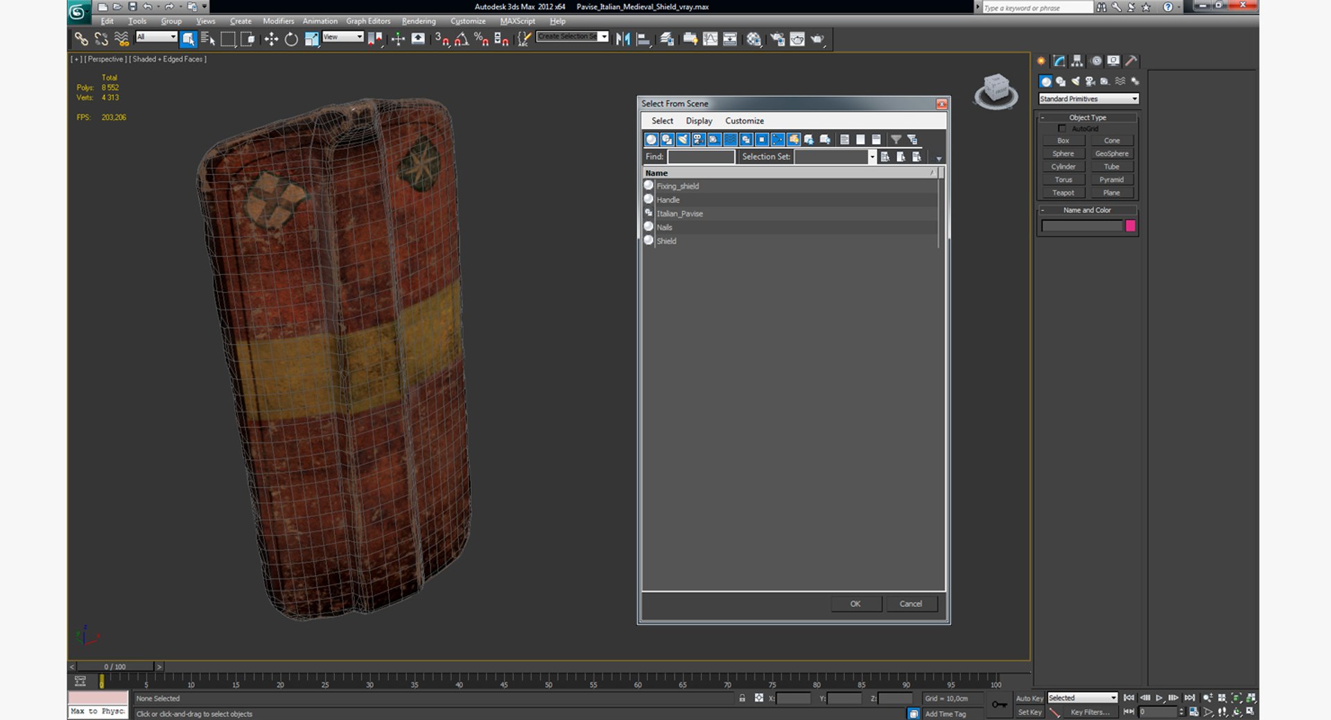 Pavise italian medieval shield 3D model | 1144475 | TurboSquid