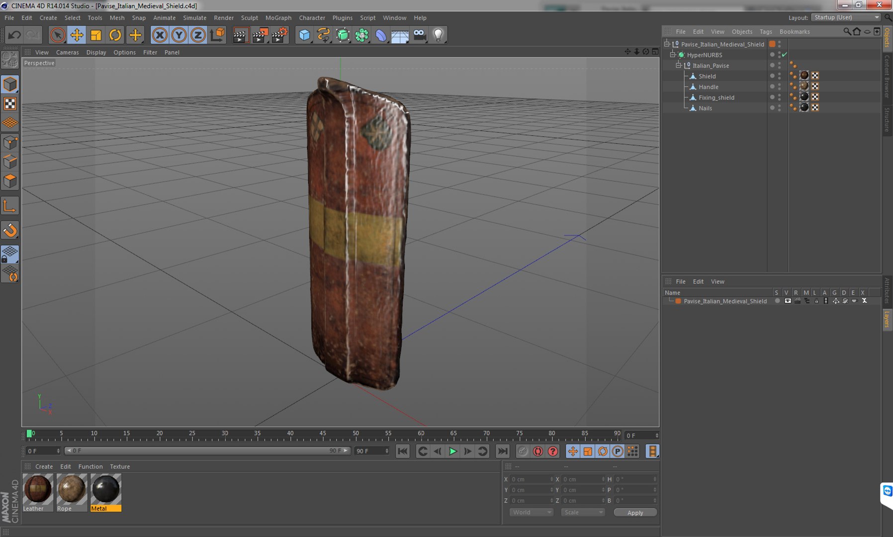 Pavise italian medieval shield 3D model | 1144475 | TurboSquid