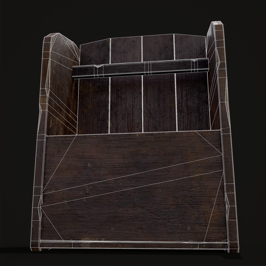 Medieval Counter Top Dishes Rack 3D - TurboSquid 1937653