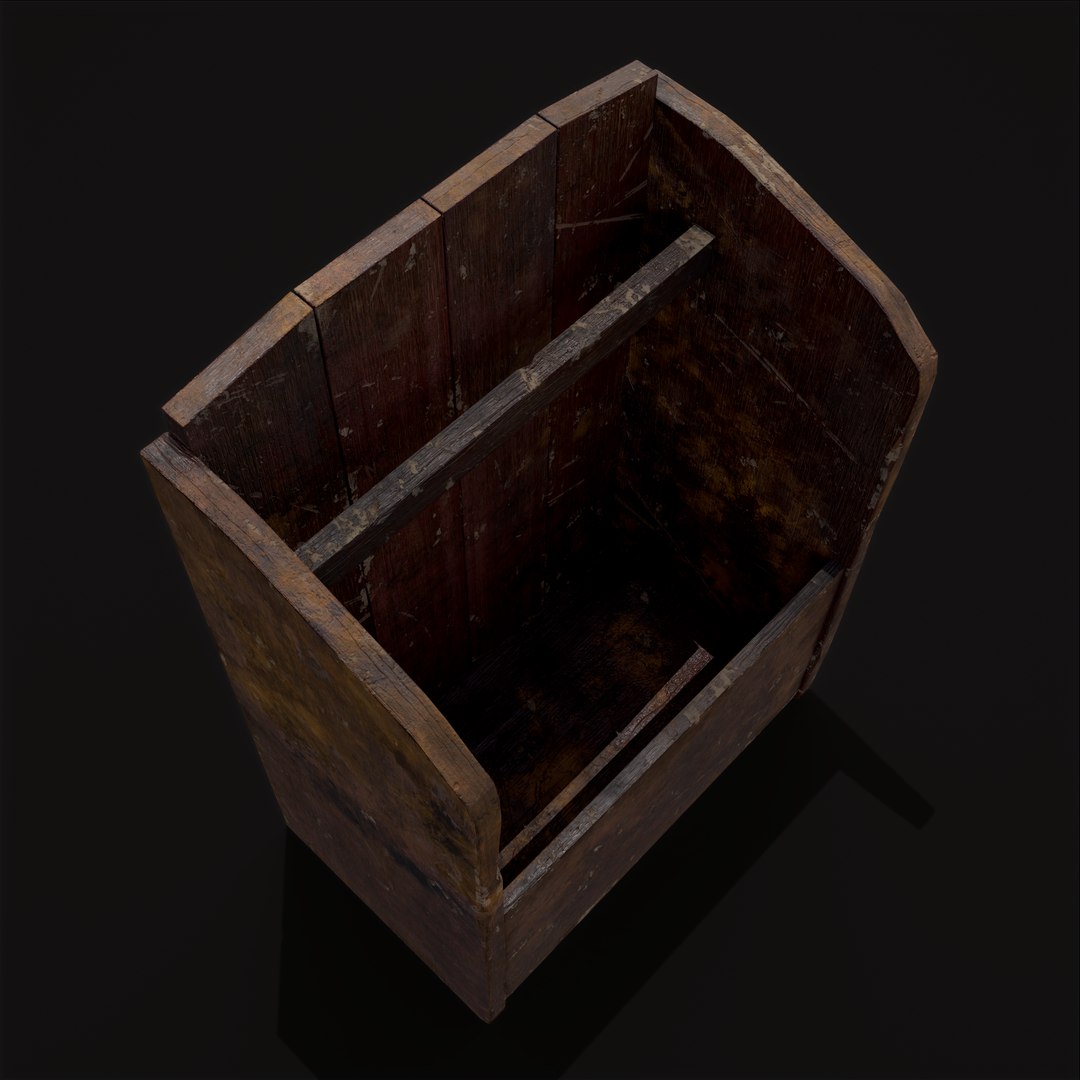 Medieval Counter Top Dishes Rack 3D - TurboSquid 1937653