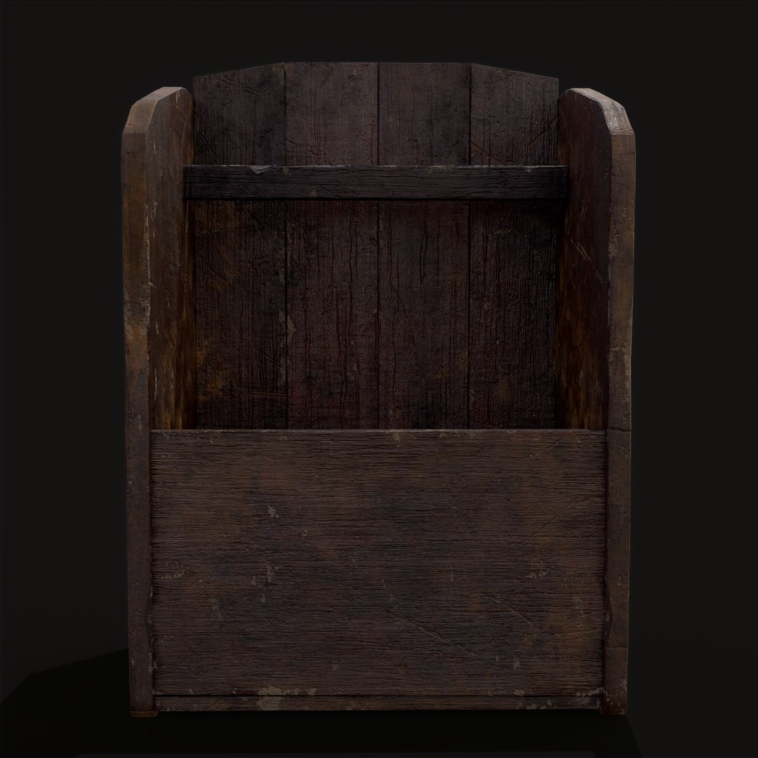 Medieval Counter Top Dishes Rack 3D - TurboSquid 1937653