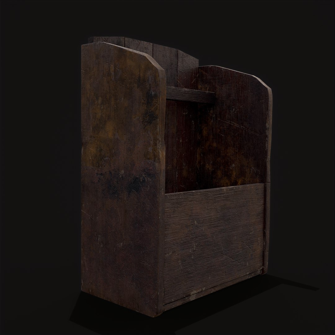 Medieval Counter Top Dishes Rack 3D - TurboSquid 1937653